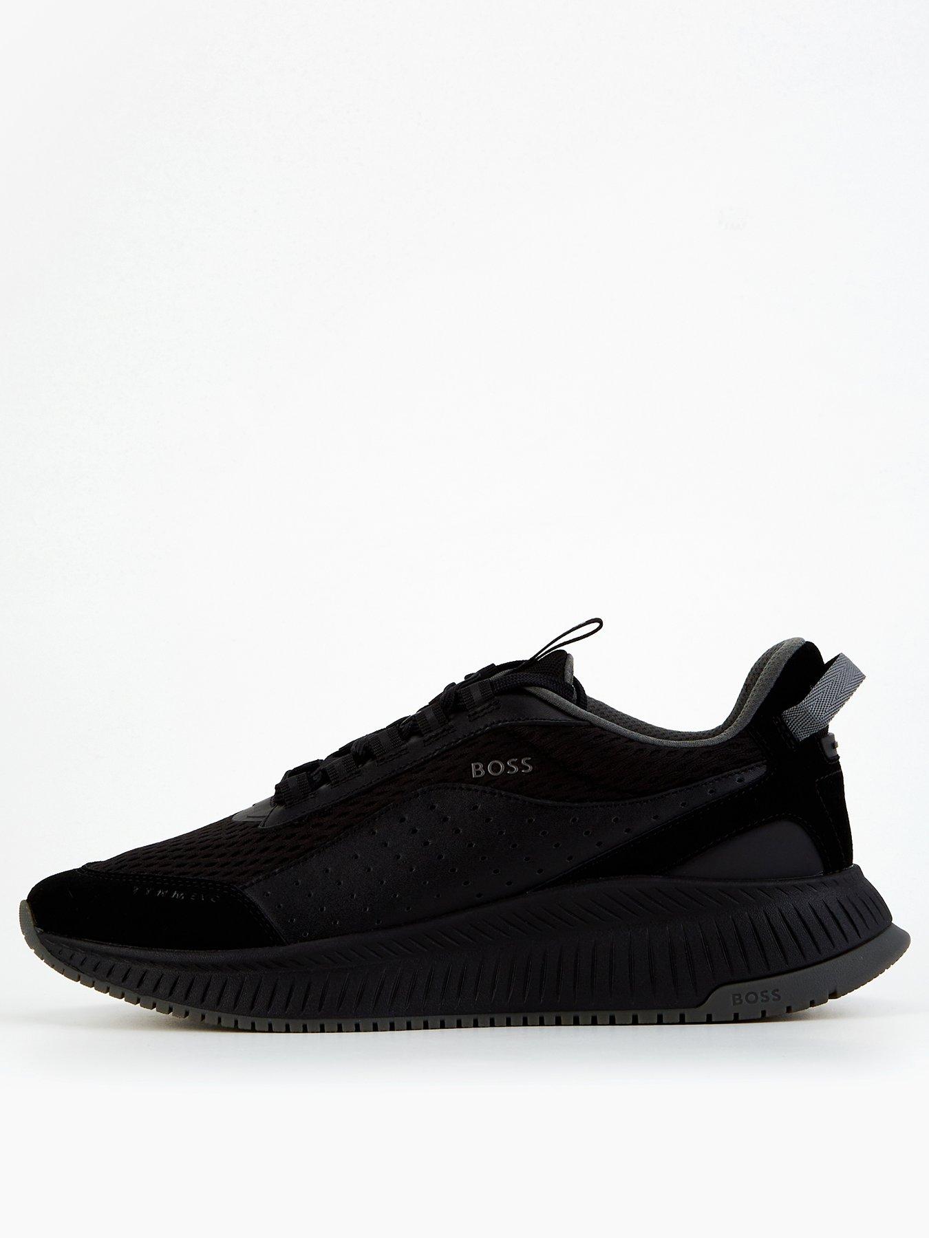 BOSS Titanium EVO Mixed Media Lace Sneaker- Black | littlewoods.com