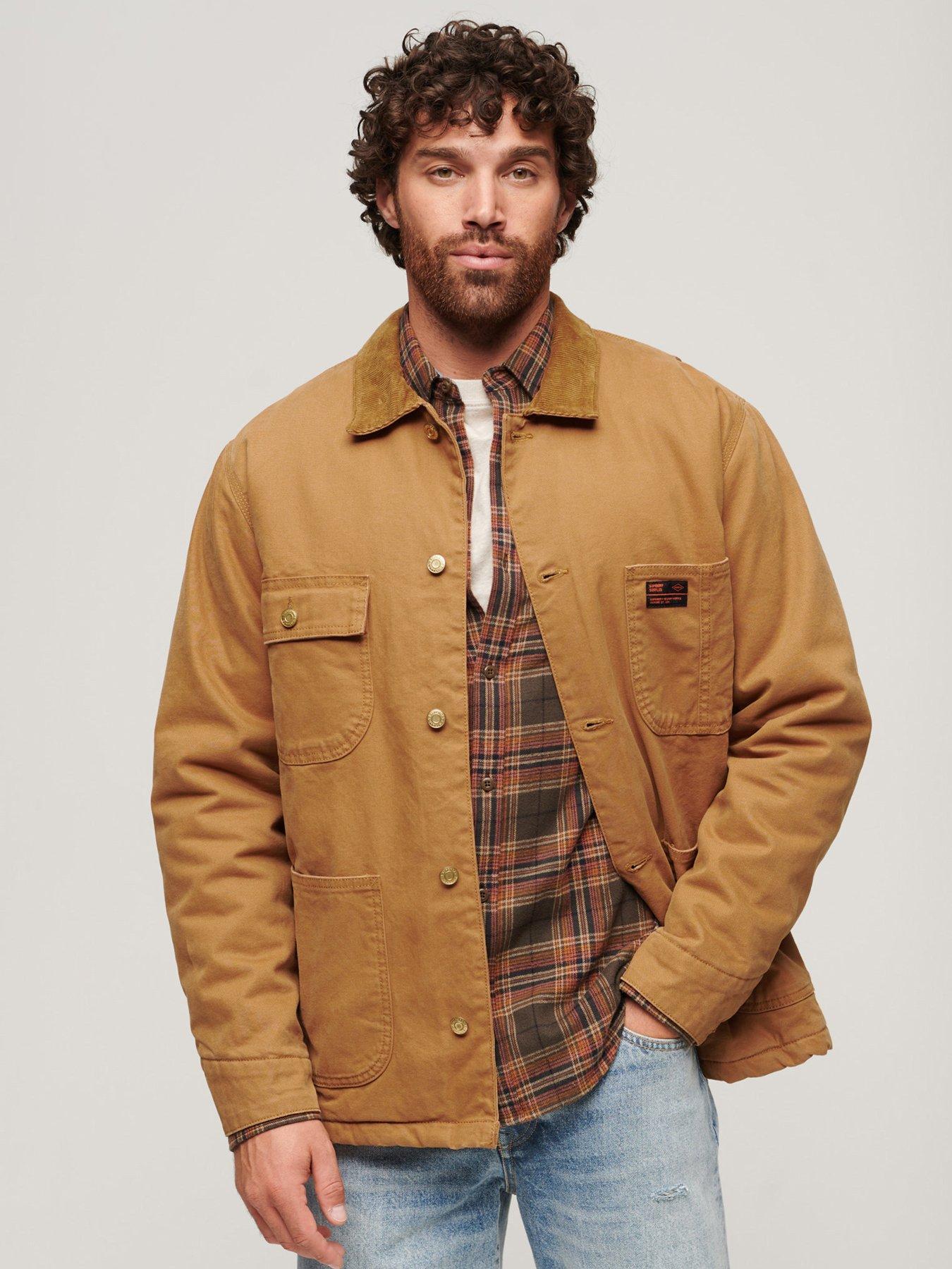 Superdry Surplus Four Pocket Chore Jacket - Brown | Littlewoods