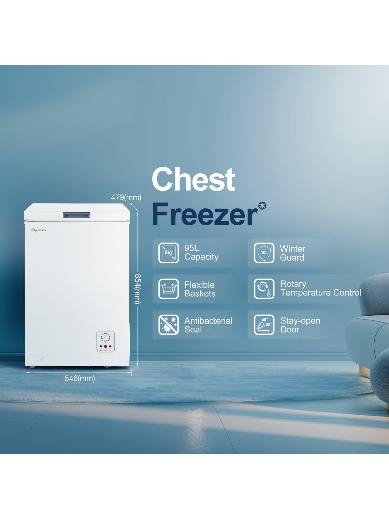 Fridgemaster MCF96E Freestanding 96L Chest Freezer - White | Littlewoods