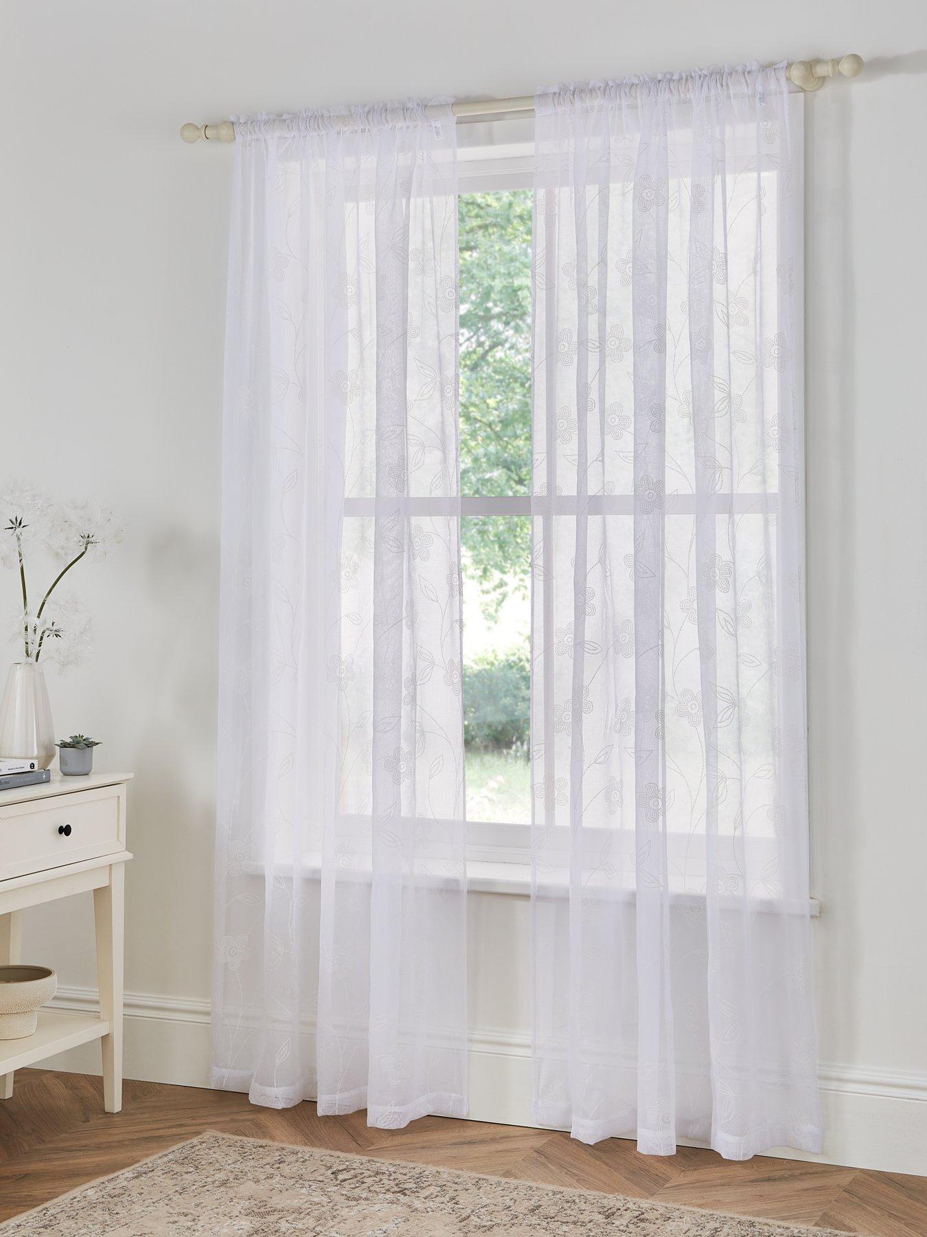The Very Collection Vienna Floral Voile Panel Pair | Littlewoods