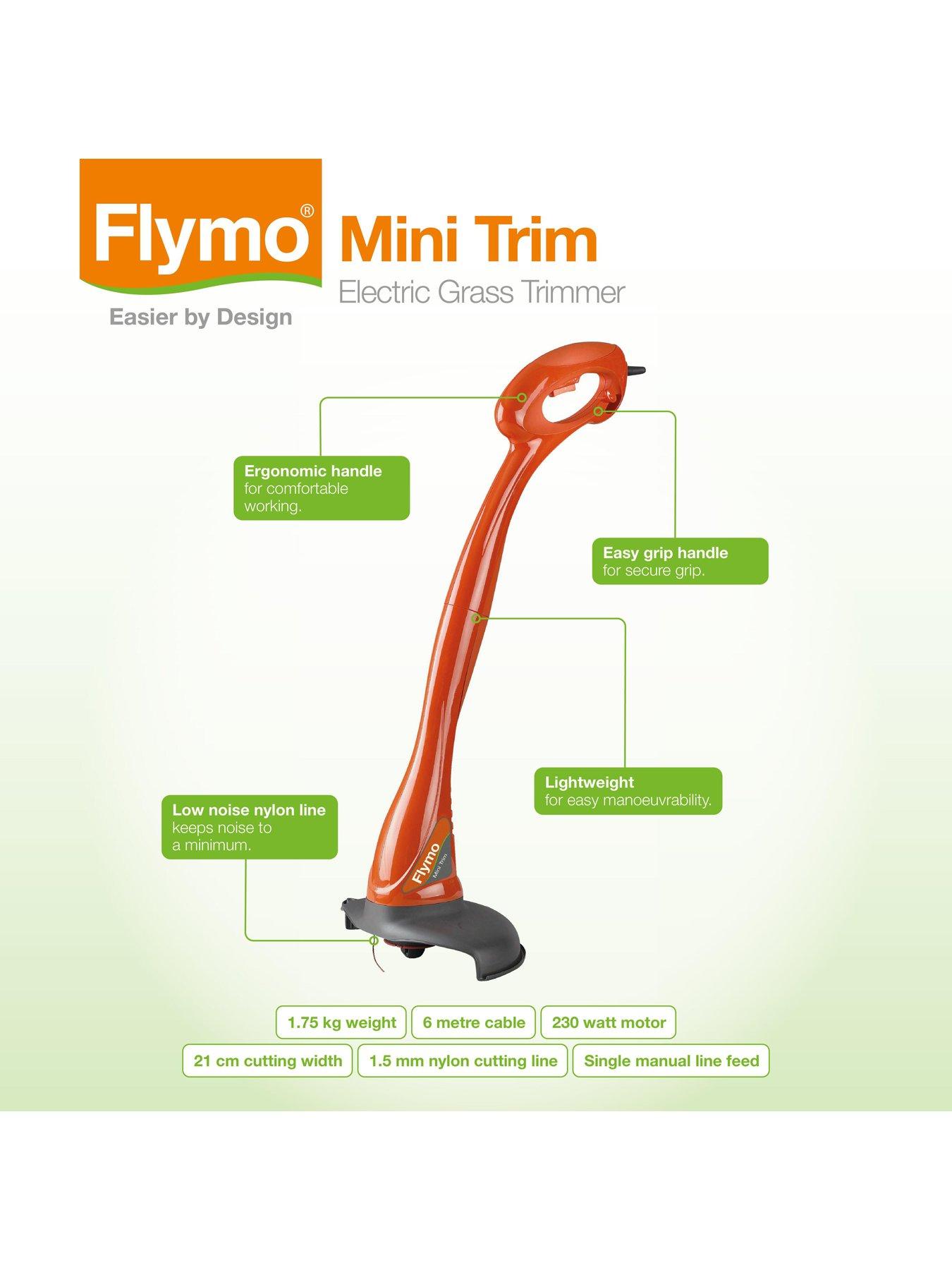 Flymo SimpliMow 300 Electric Rotary Lawnmower + Mini Trim Grass Trimmer ...