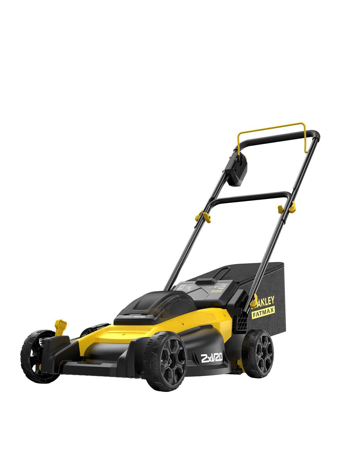 Stanley FatMax V20 18V 51cm Brushless Cordless Lawn Mower - 2x 4.0Ah ...