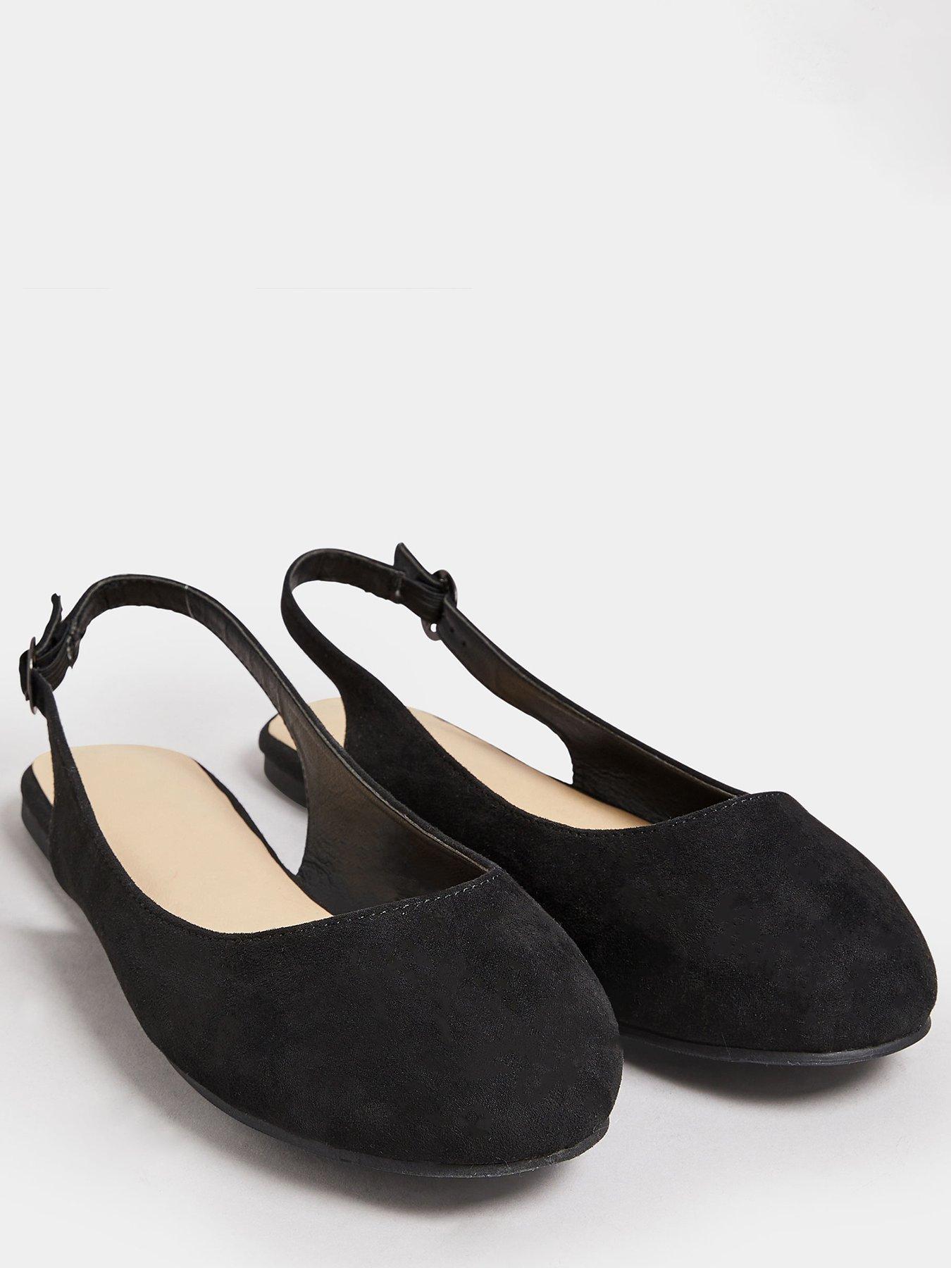 Yours Extra Wide Fit Slingback Shoe Black | littlewoods.com