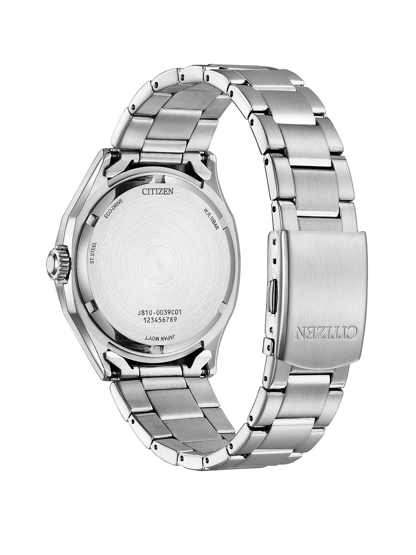 Citizen Gents Ring Solar Eco-Drive Bracelet Strap Watch | Littlewoods