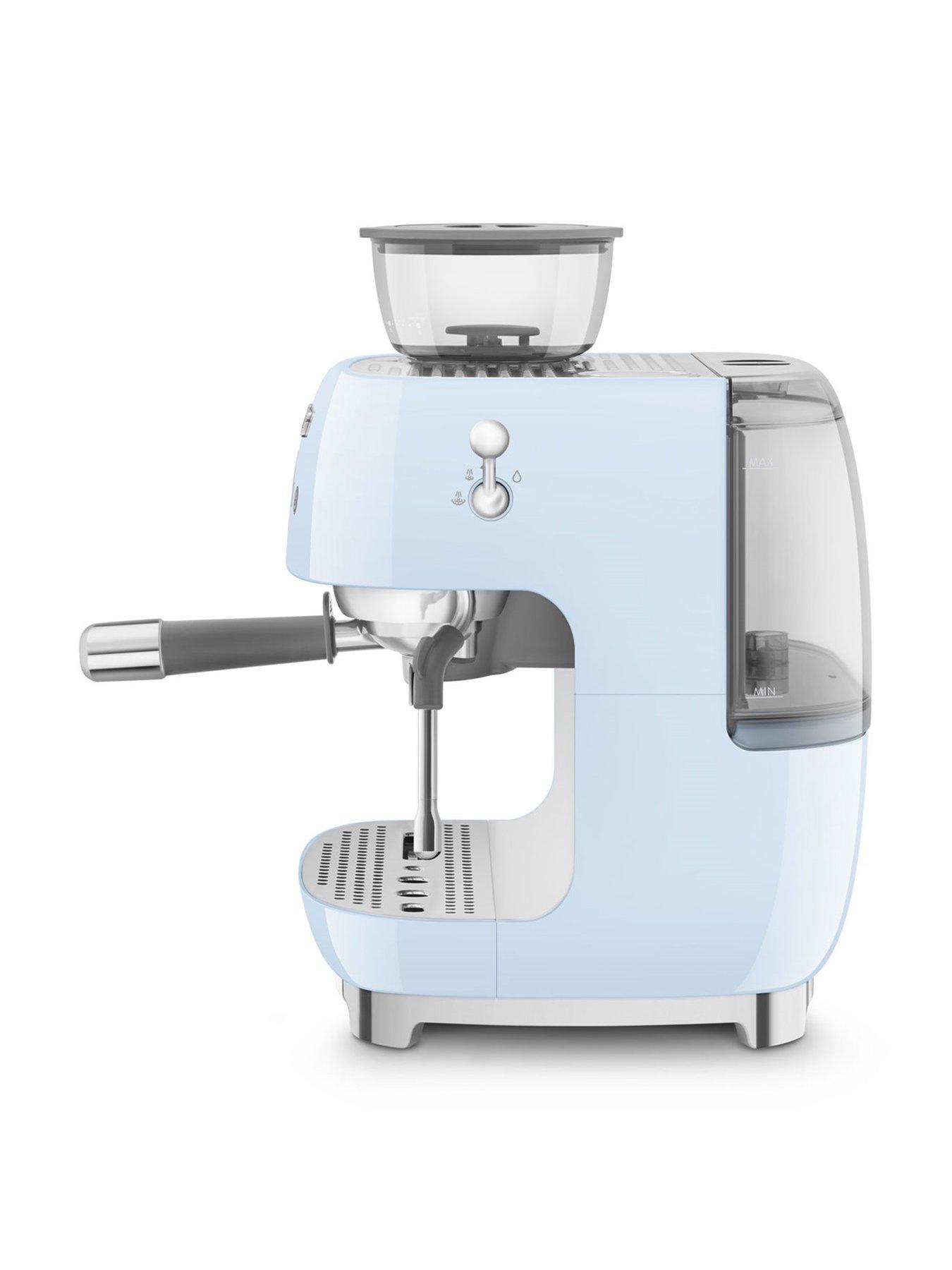 Smeg EGF03 Retro Style Espresso Coffee Machine with Grinder, 2.4L ...