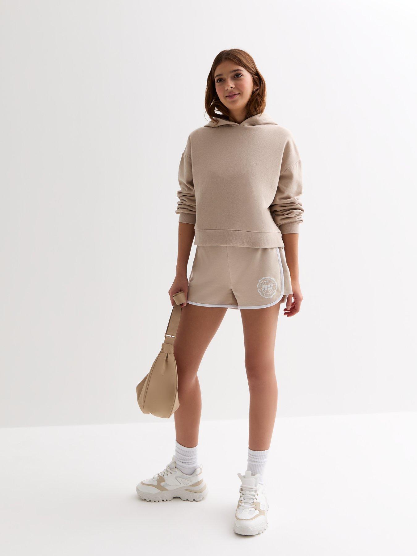 New Look 915 Girls Stone 95 Logo Runner Shorts | littlewoods.com