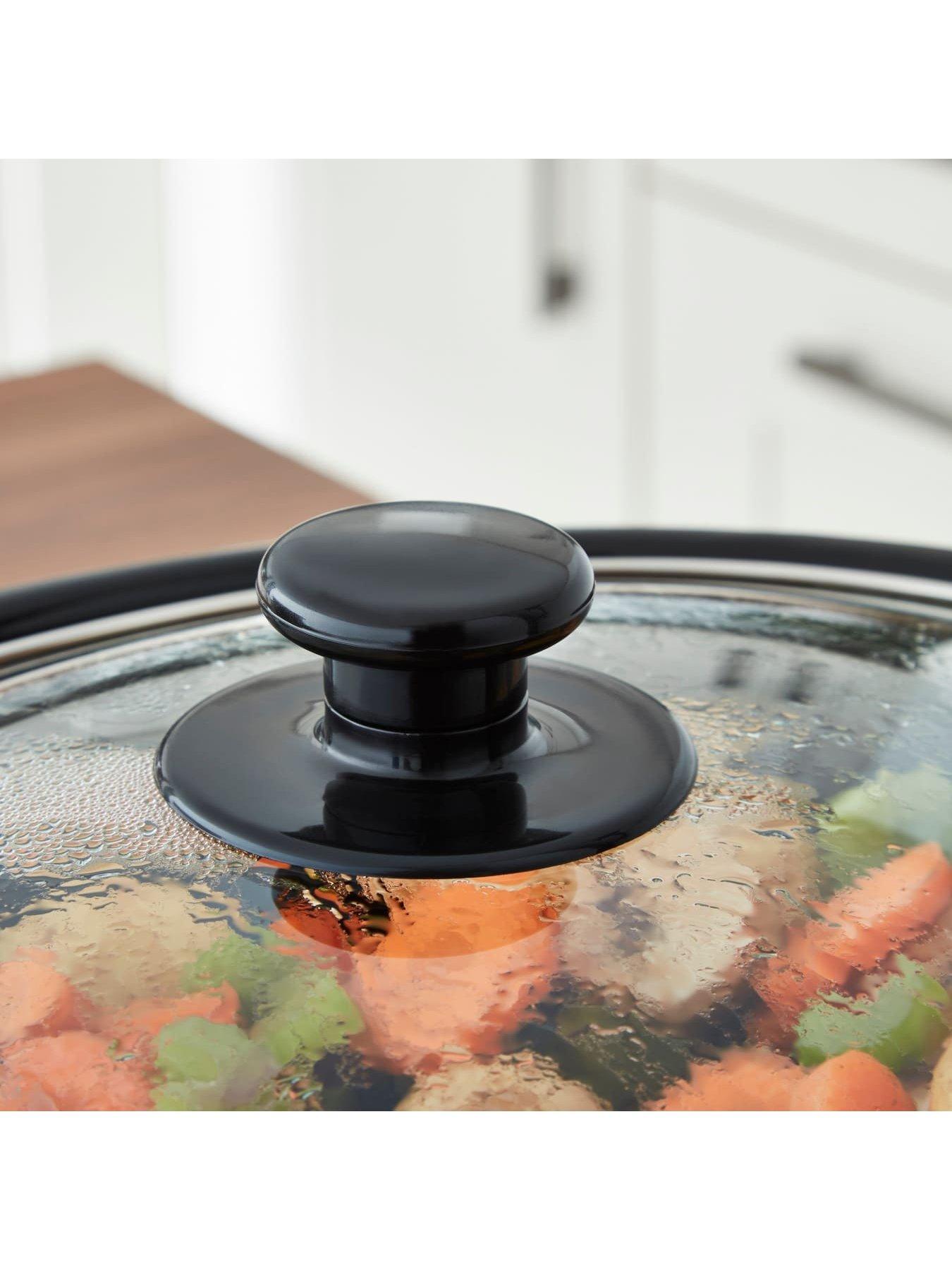 Swan SF17030N 6.5 Litre Slow Cooker with 3 Heat Settings, Glass Lid ...