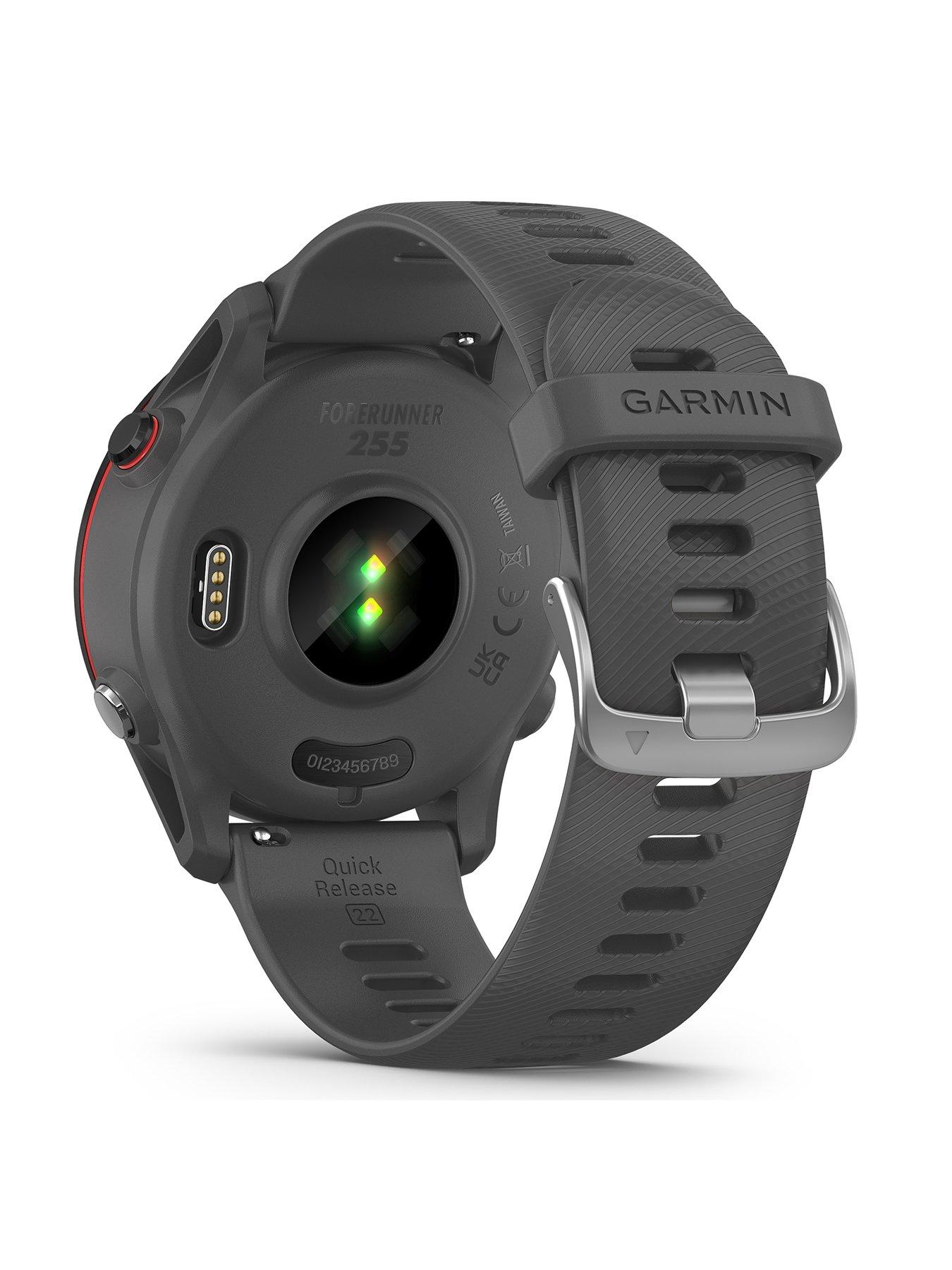 Garmin Forerunner 255 Basic, GPS, EU/PAC, Slate Grey | littlewoods.com