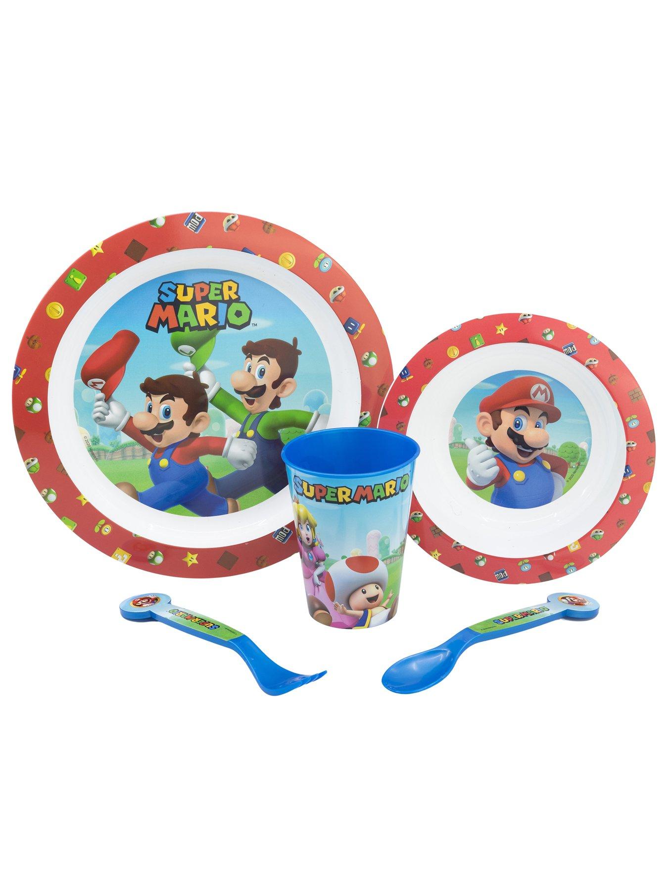 Super Mario 6 Piece Kids Dinner and Placemat Set | littlewoods.com