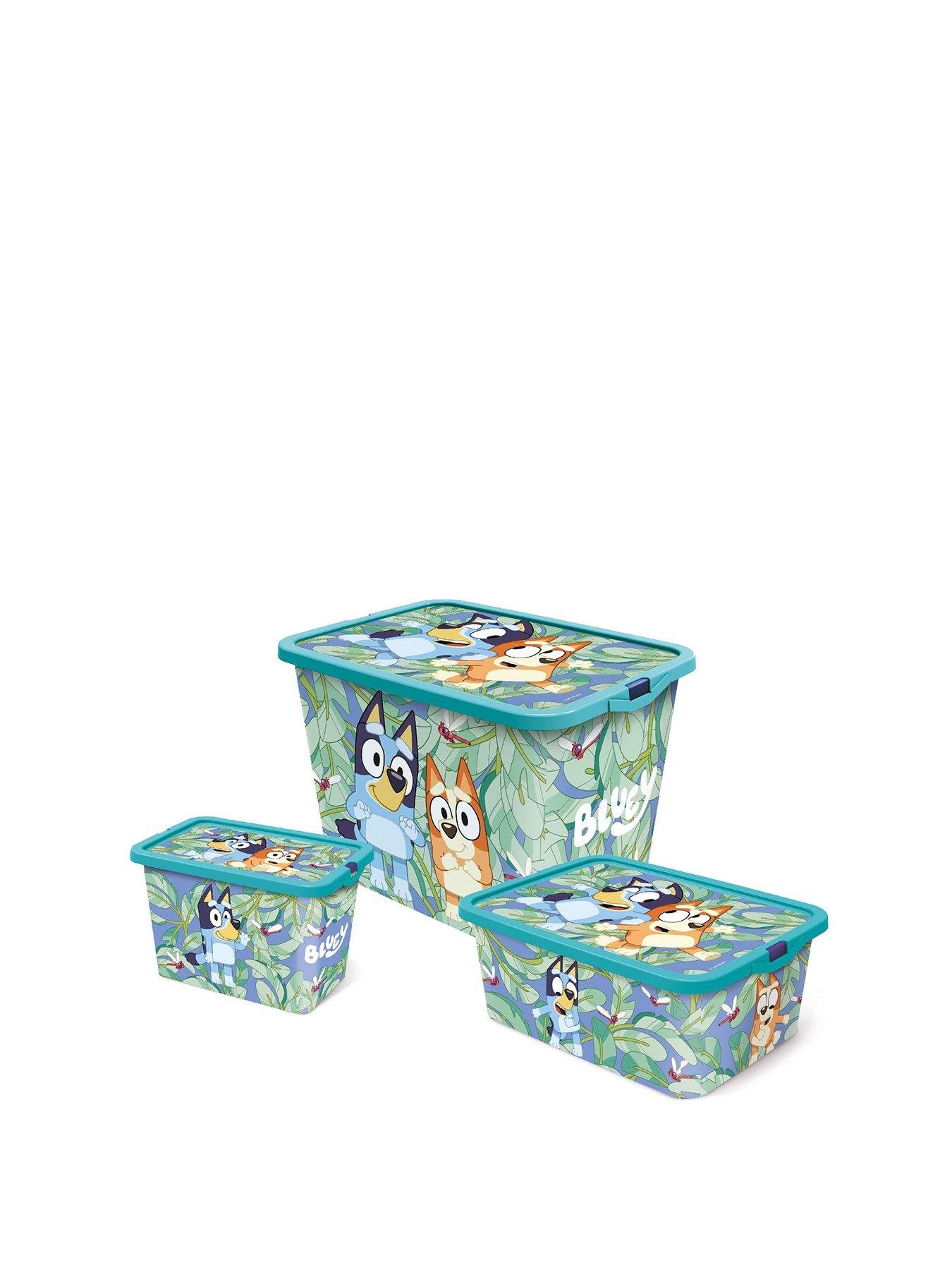 Bluey Set Of 3 Storage Boxes | littlewoods.com