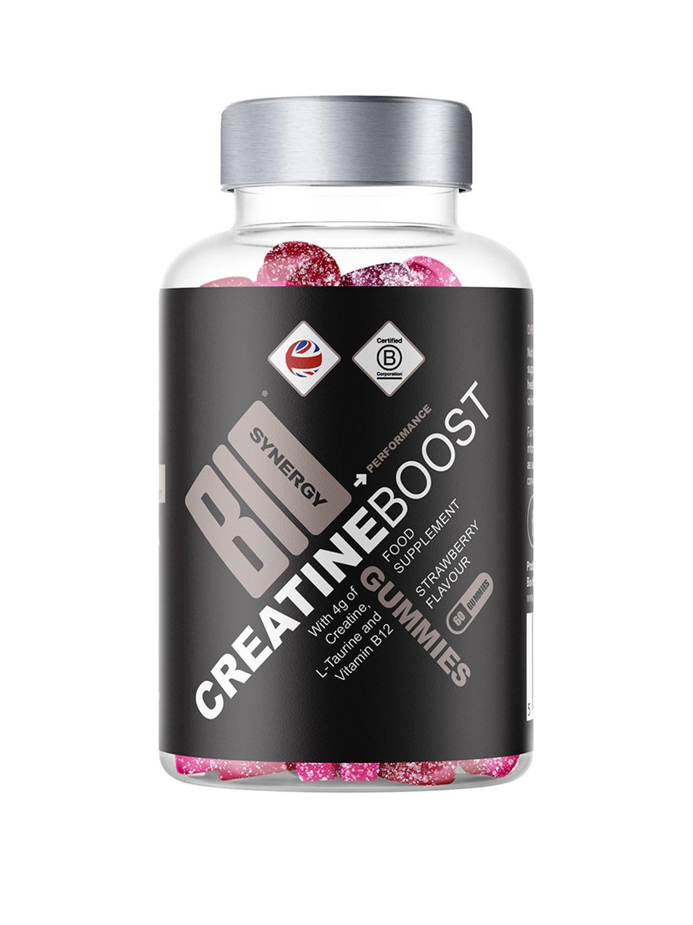 Bio Synergy Strawberry Flavoured Vegan, Sugar-Free Creatine Gummies ...