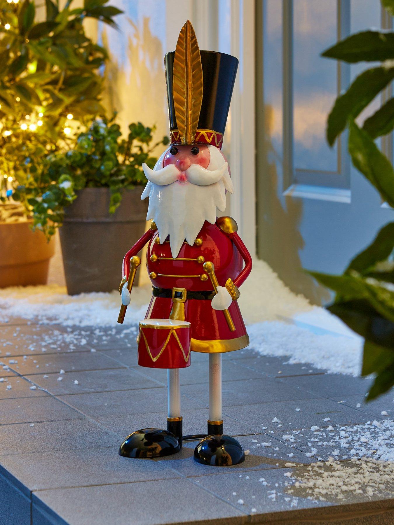 Three Kings Captain Santa Metal Outdoor Christmas Decoration | Littlewoods