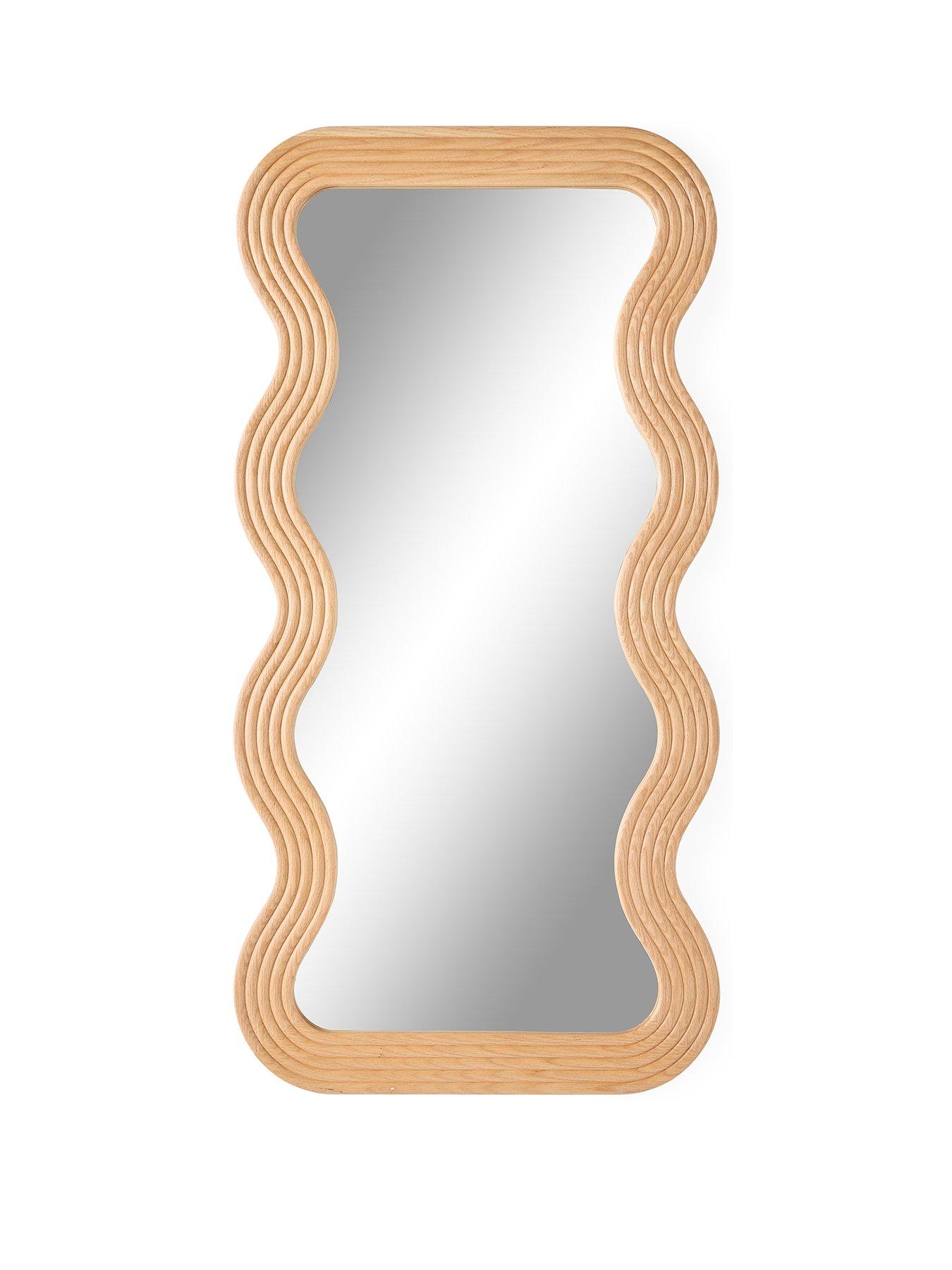 Very Home Wiggle Wooden Leaner Mirror 120x60cm | Littlewoods