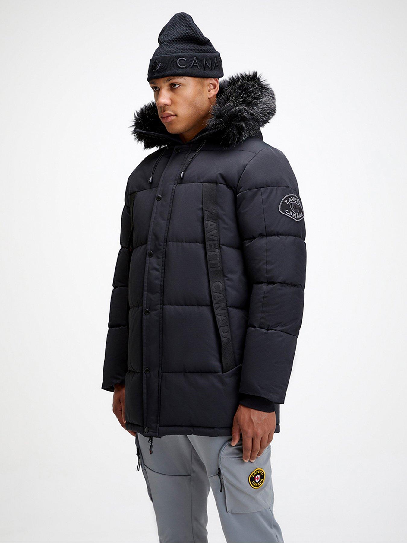 Zavetti Canada Aylmer Long Parka Coat - Black | Littlewoods