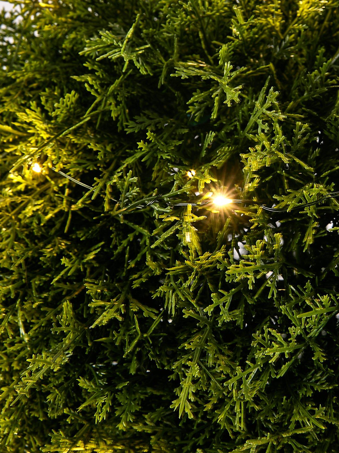 Very Home Pre Lit Conifer Hanging Ball Outdoor Christmas Decoration ...