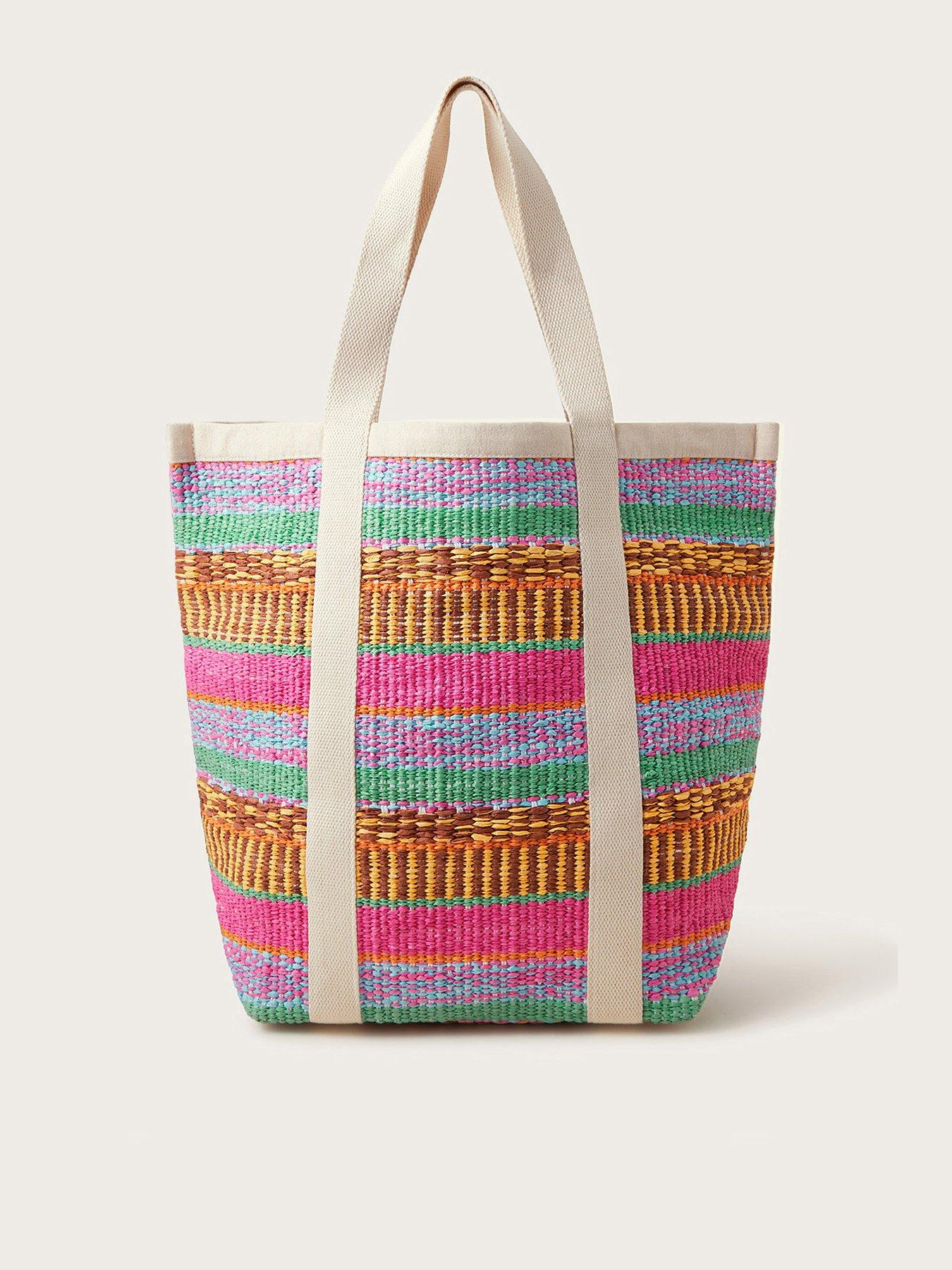 Monsoon Woven Tote Bag | littlewoods.com