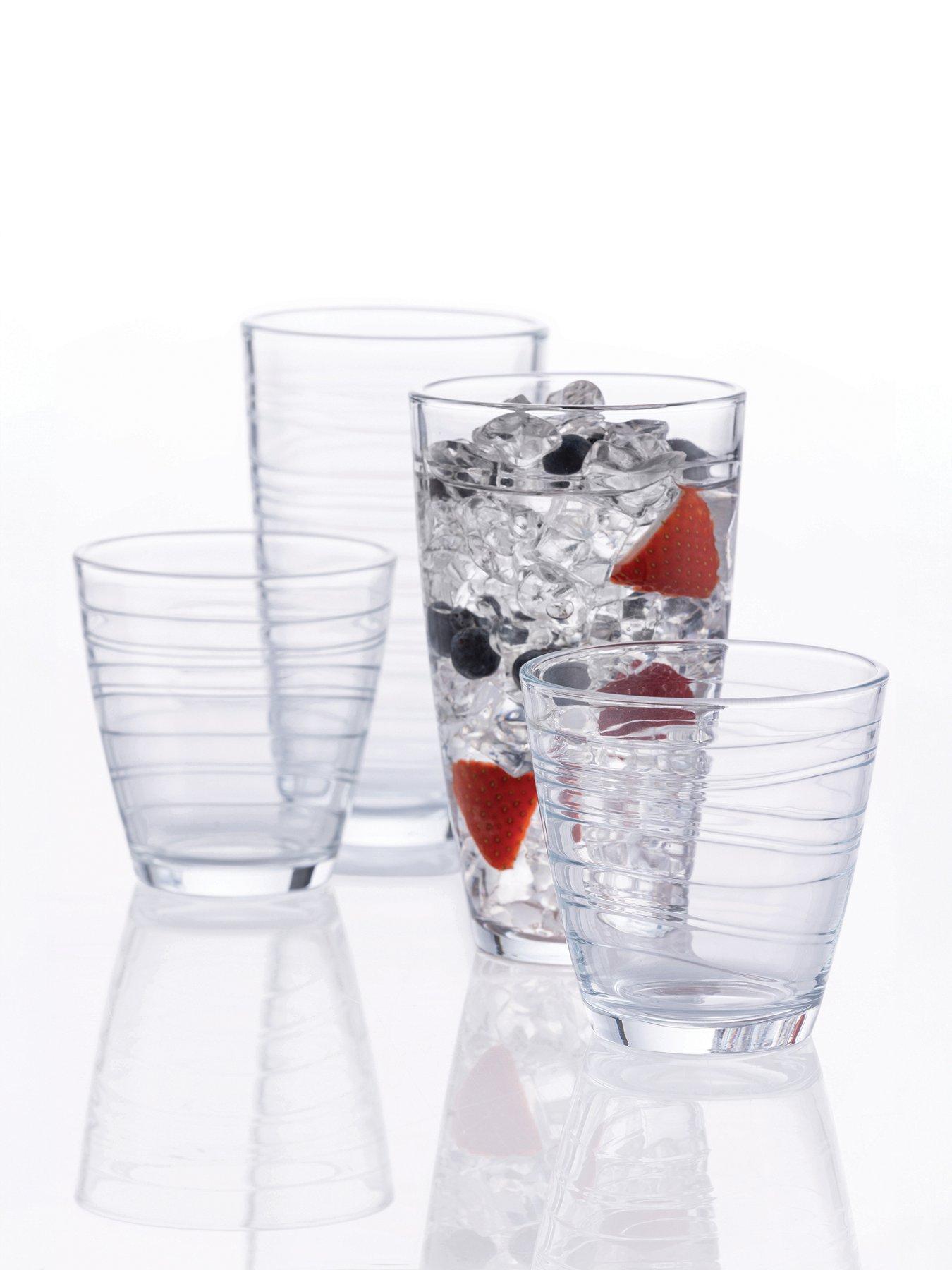 Ravenhead Essentials Set of 4 Swirl Mixer Glasses | littlewoods.com