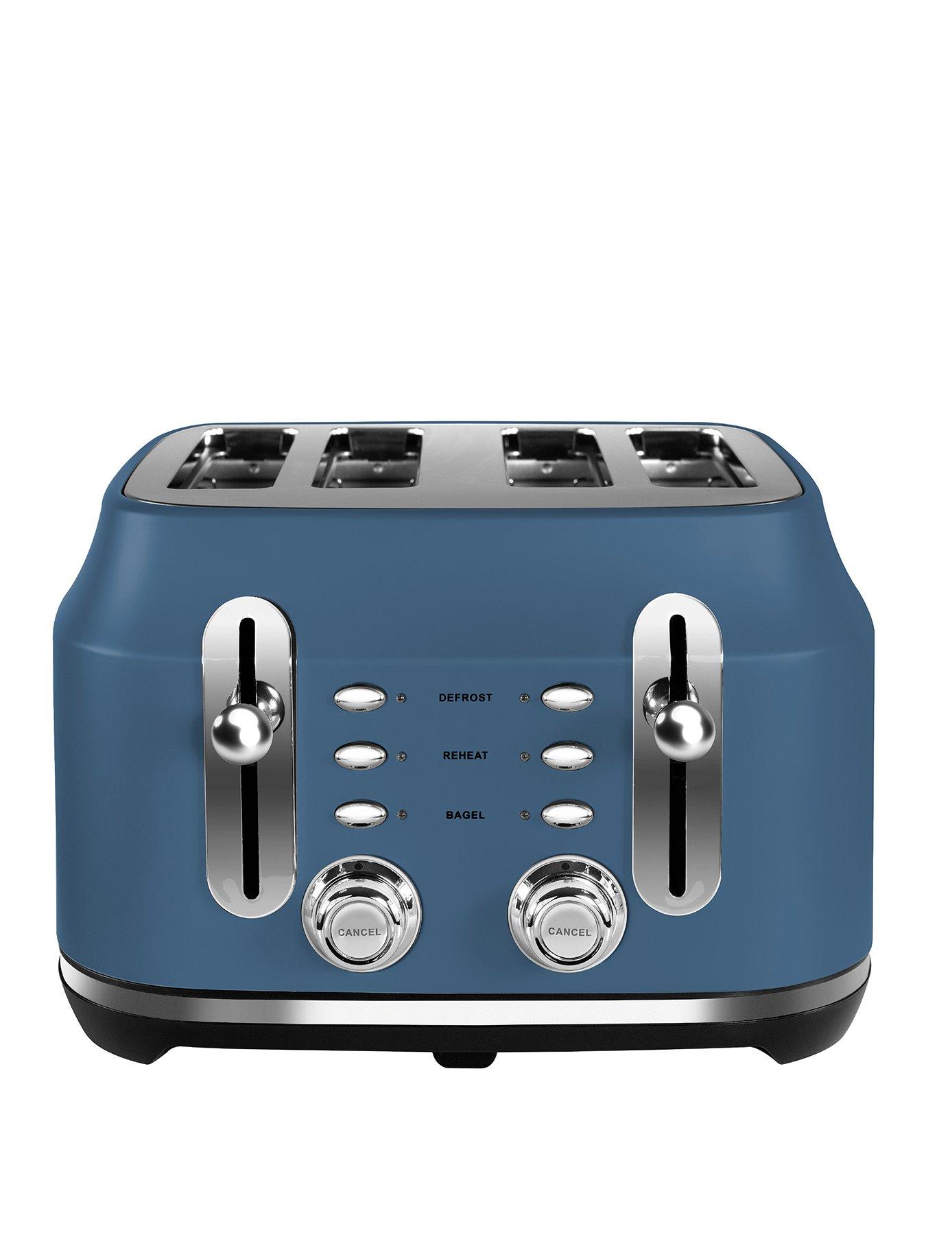 Rangemaster Classic 4-Slice Toaster - Stone Blue | Littlewoods