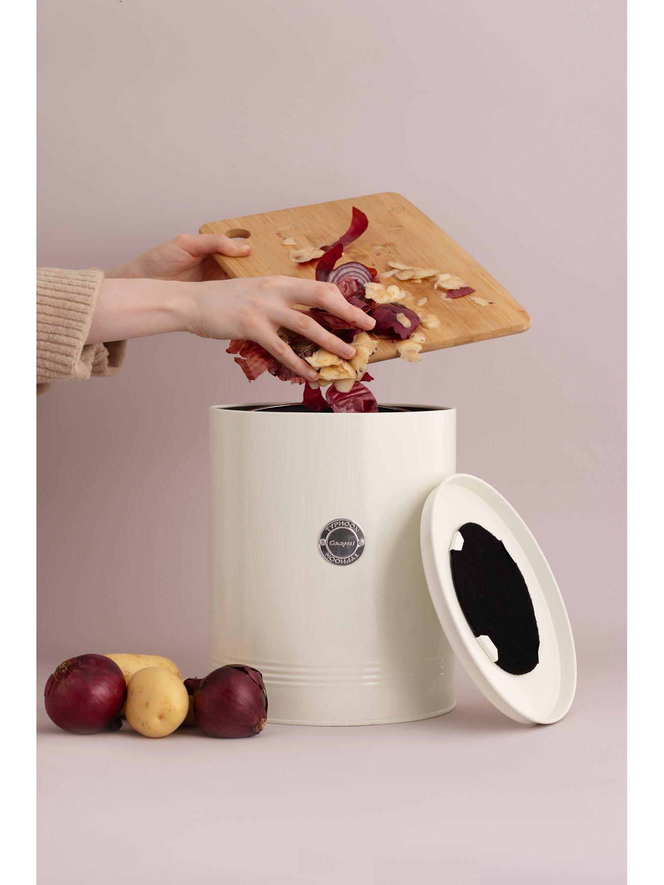 Typhoon Living Compost Caddy in Cream | littlewoods.com