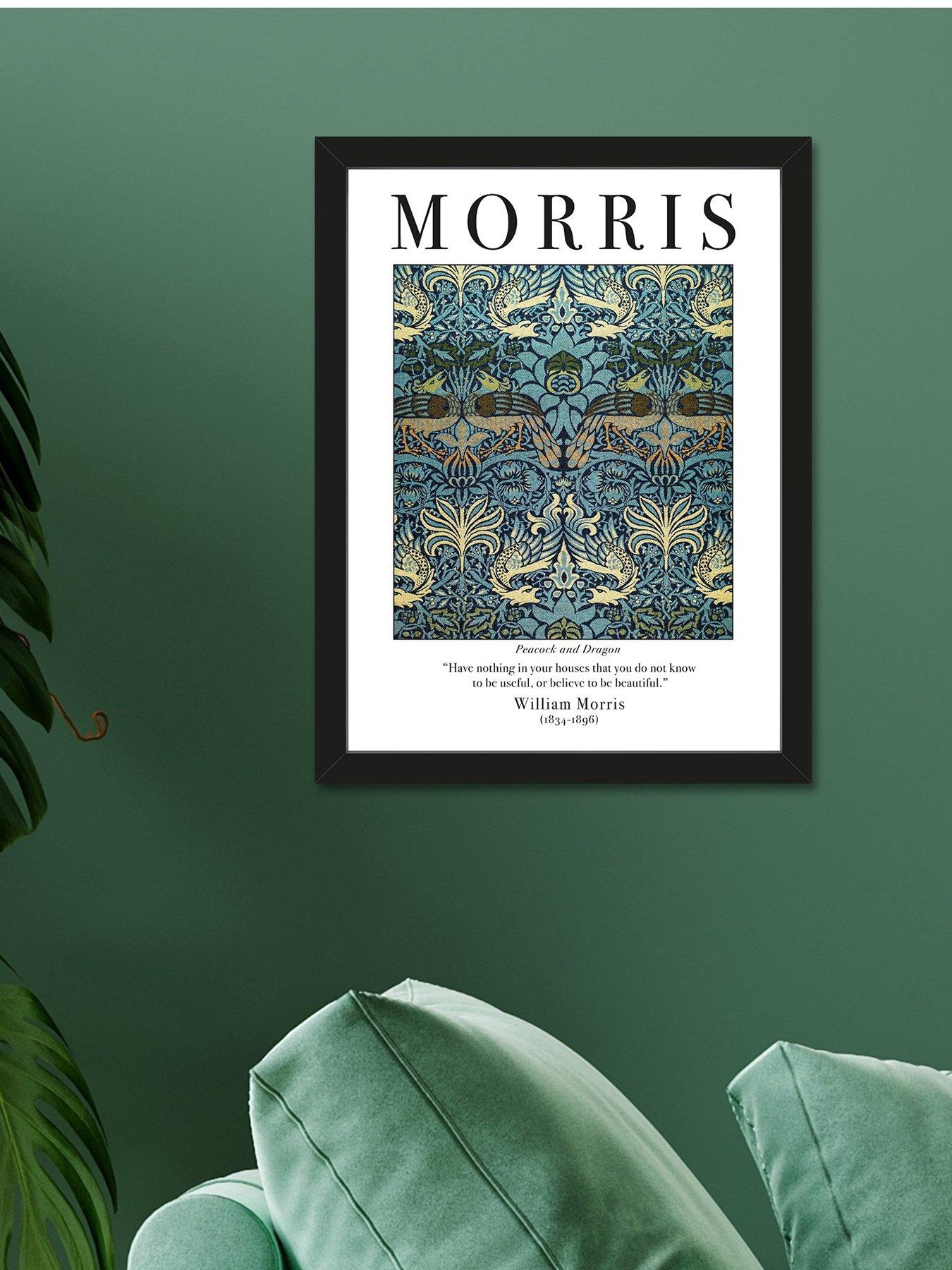 The Art Group Peacock and Dragon by William Morris Framed Art Print ...