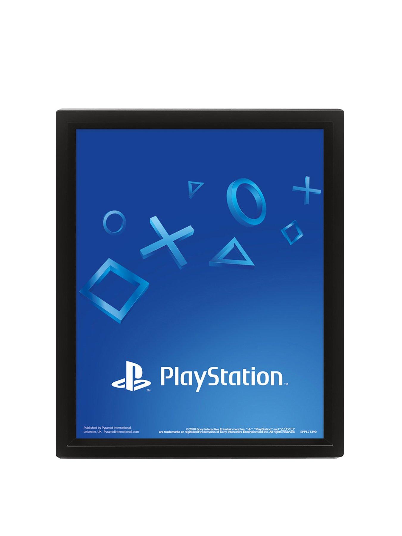 Playstation Shapes Framed Print | littlewoods.com