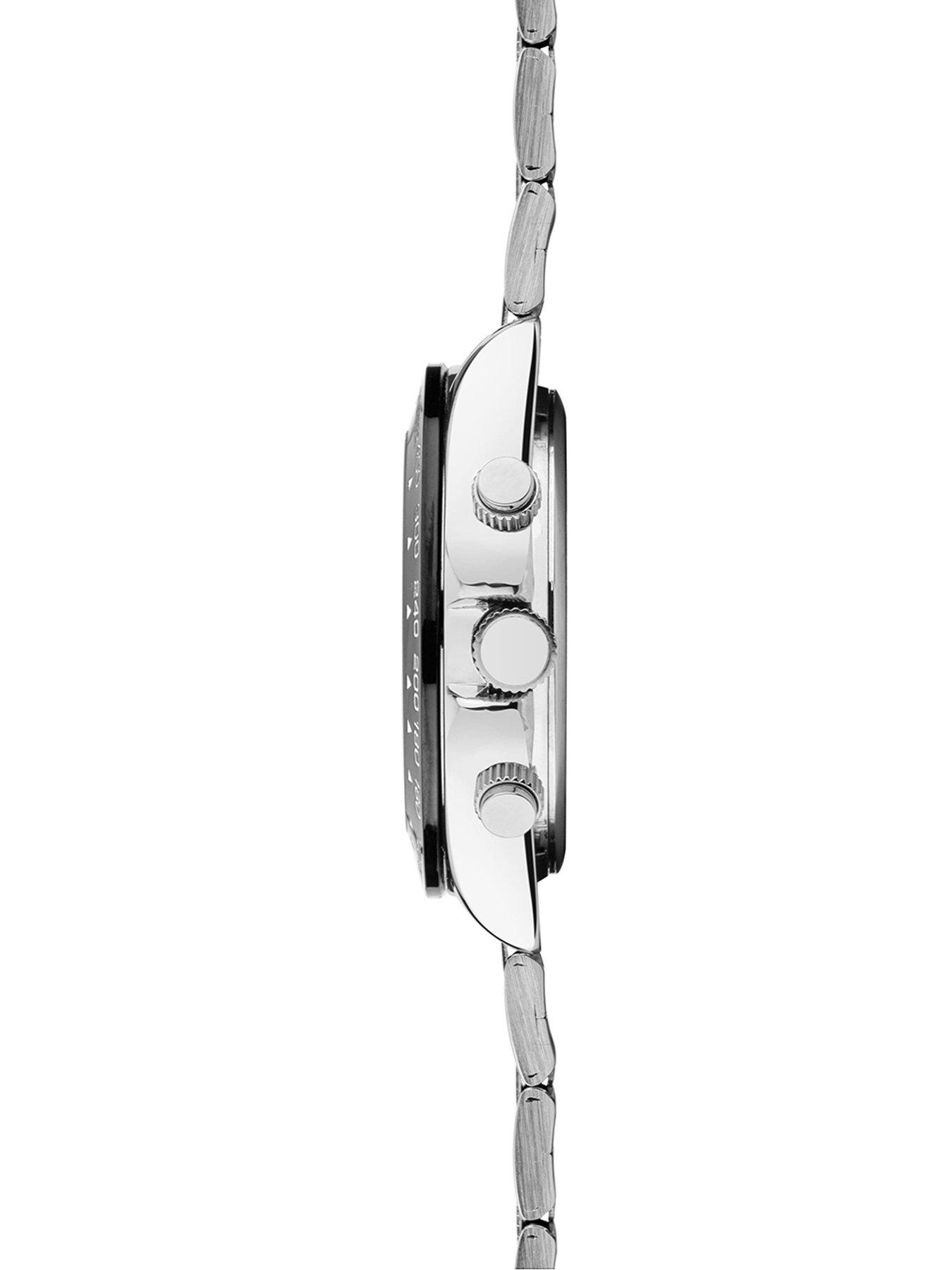 Sekonda Circuit Silver Stainless Steel Bracelet Chronograph Watch ...