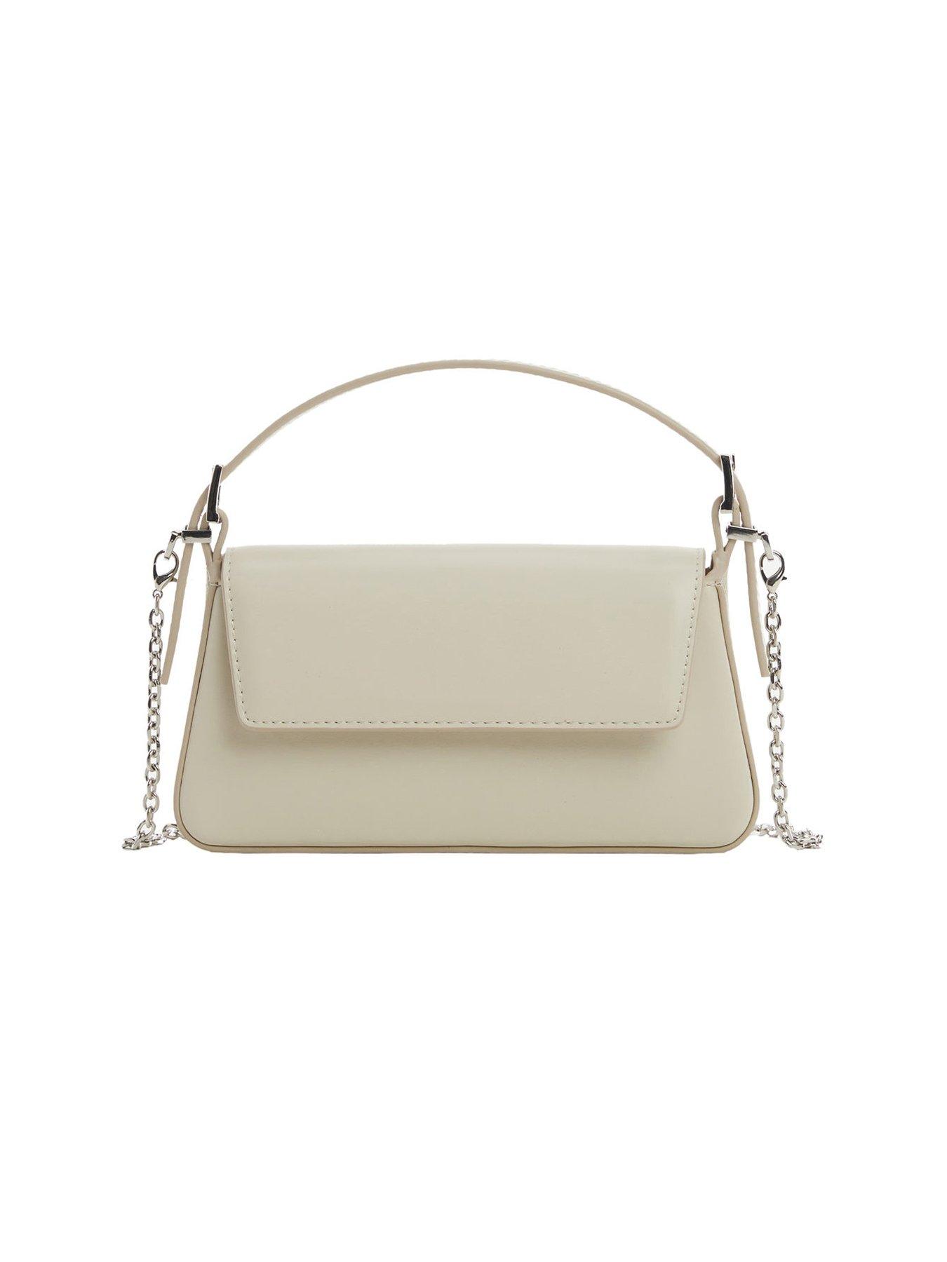 Mango Cream Short Strap Bag | littlewoods.com