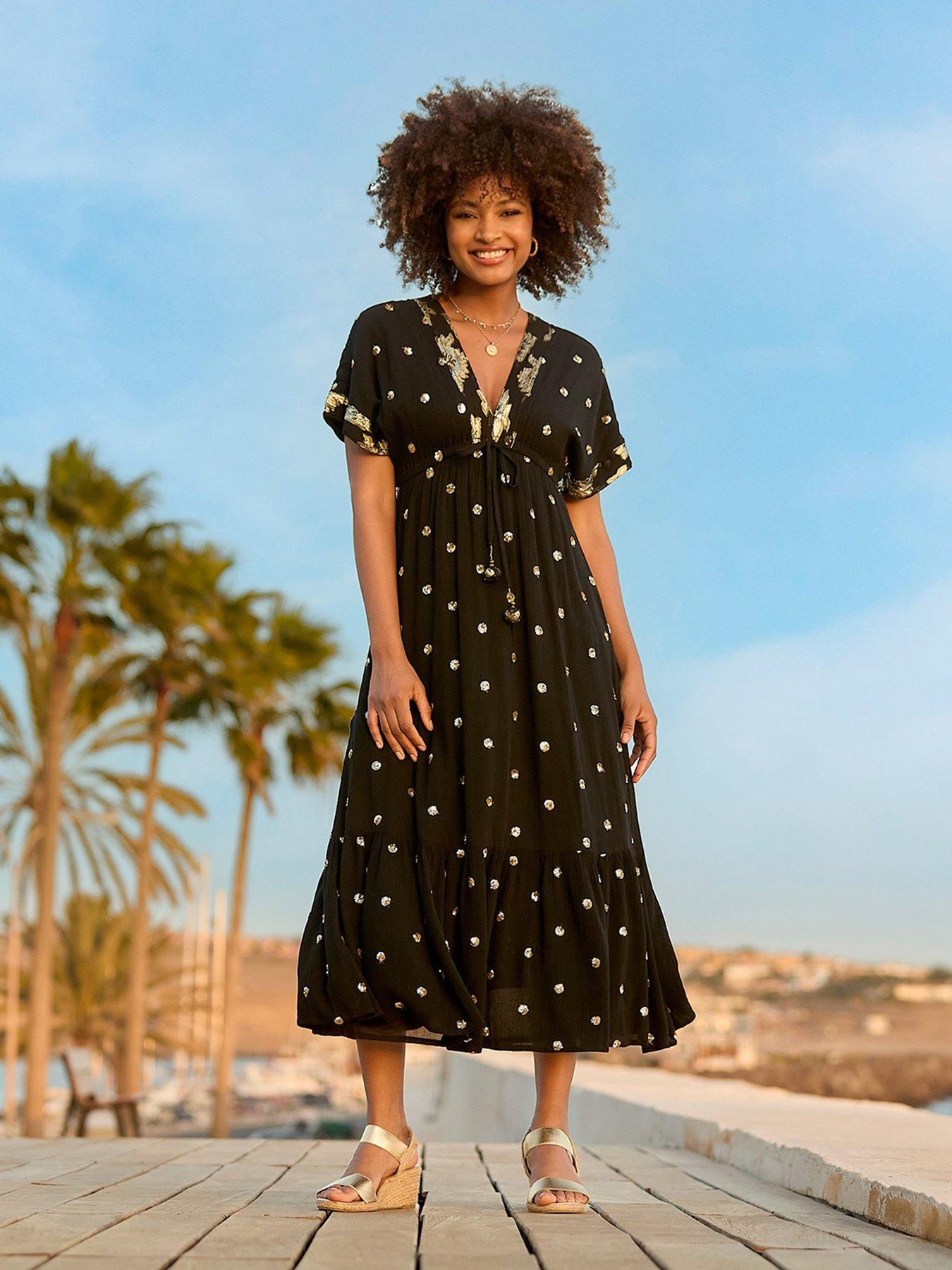 Joe Browns Spot Sequin Print Lightweight Maxi Dress | littlewoods.com