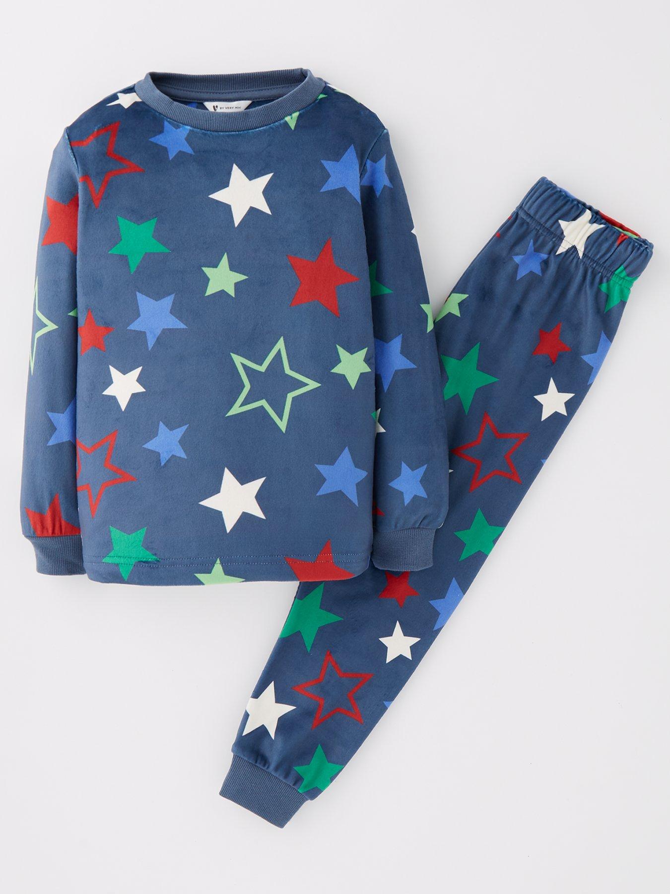 Mini V by Very Mini V by VeryBoys Soft touch Star Pyjama - Multi ...