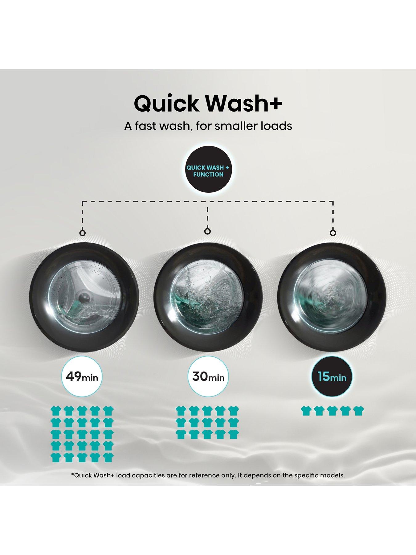 Hisense 3S Series WF3S9043BW3 9kg Wash, 1400 Spin, Steam Washing ...