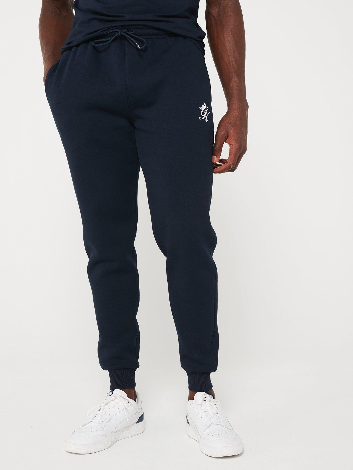 Gym King Mens Fundamental Fleece Jogger - Navy | littlewoods.com