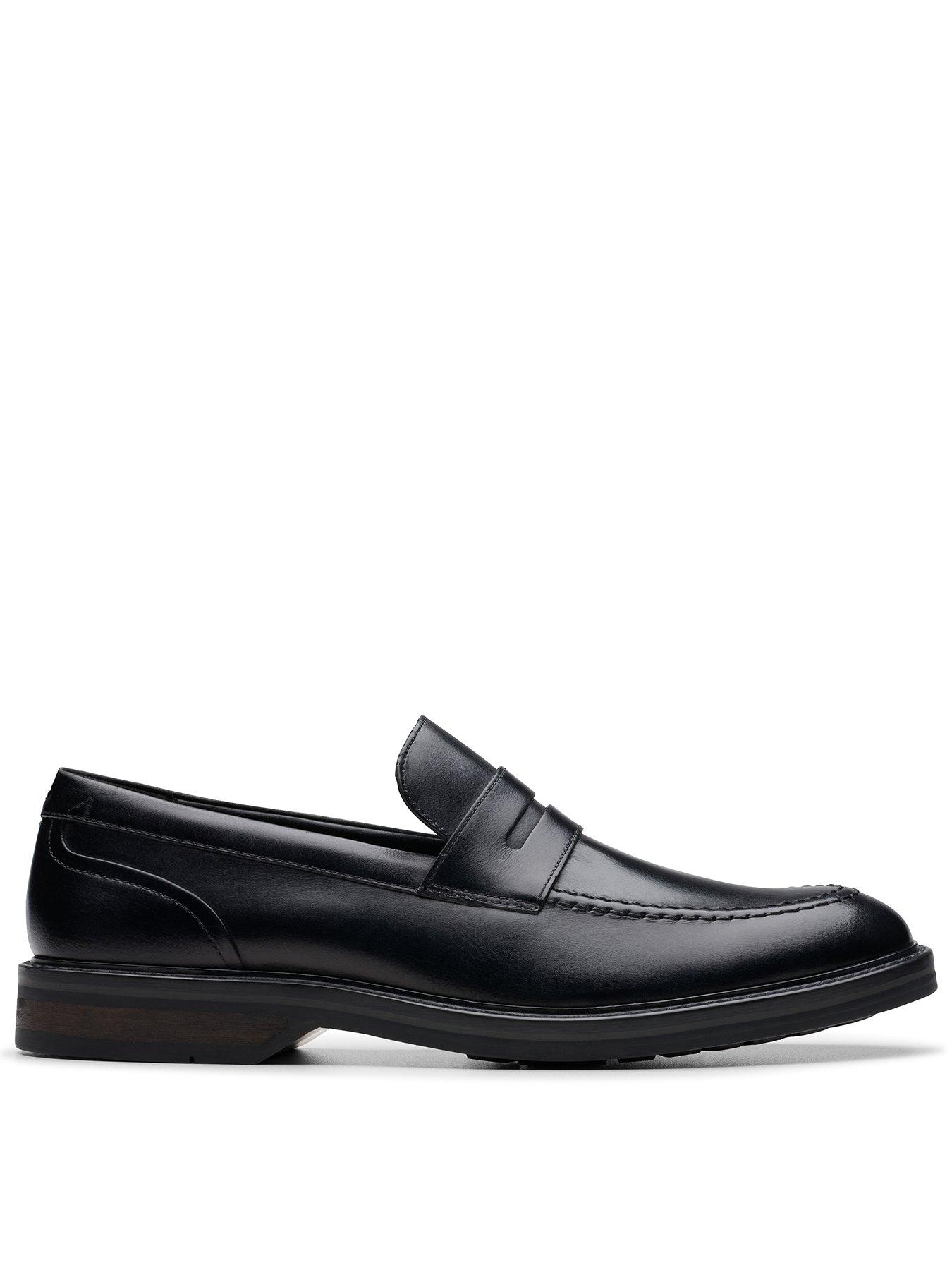 Clarks Aldwin Step Loafers - Black | littlewoods.com