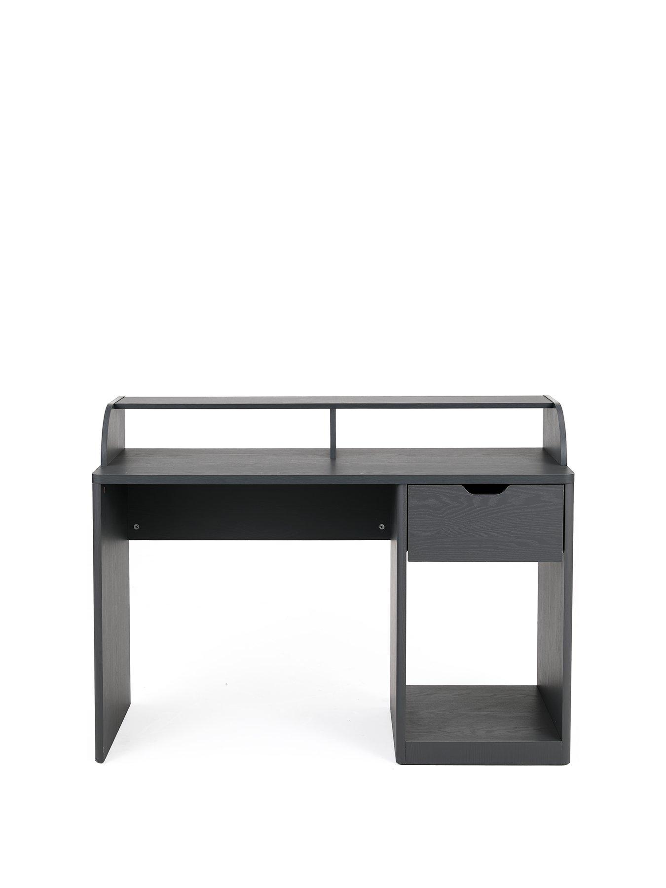 Very Home Aspen Gaming Desk - Dark Grey Oak Effect | Littlewoods