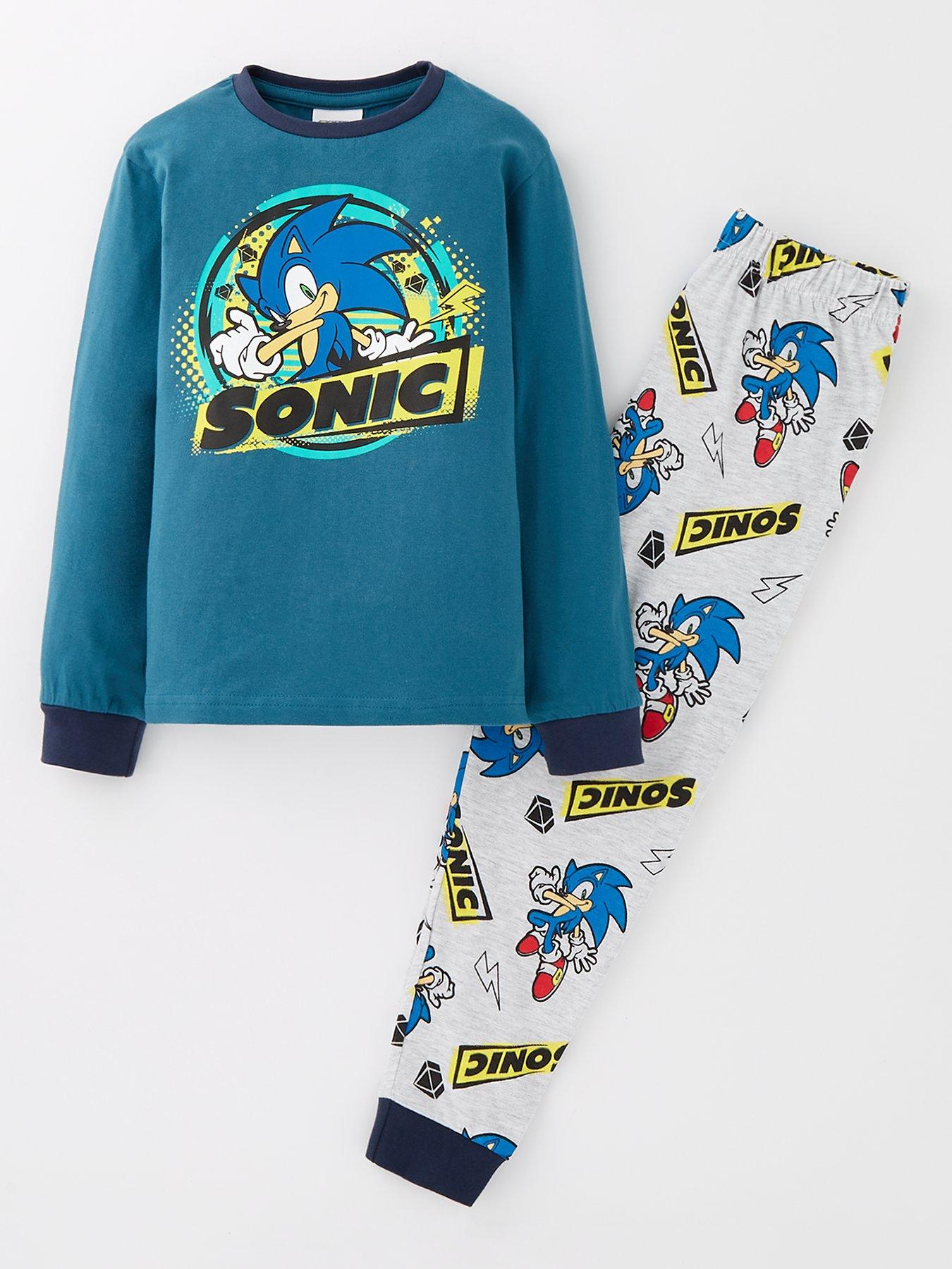 Sonic the Hedgehog Long Sleeve Pyjamas - Green | littlewoods.com