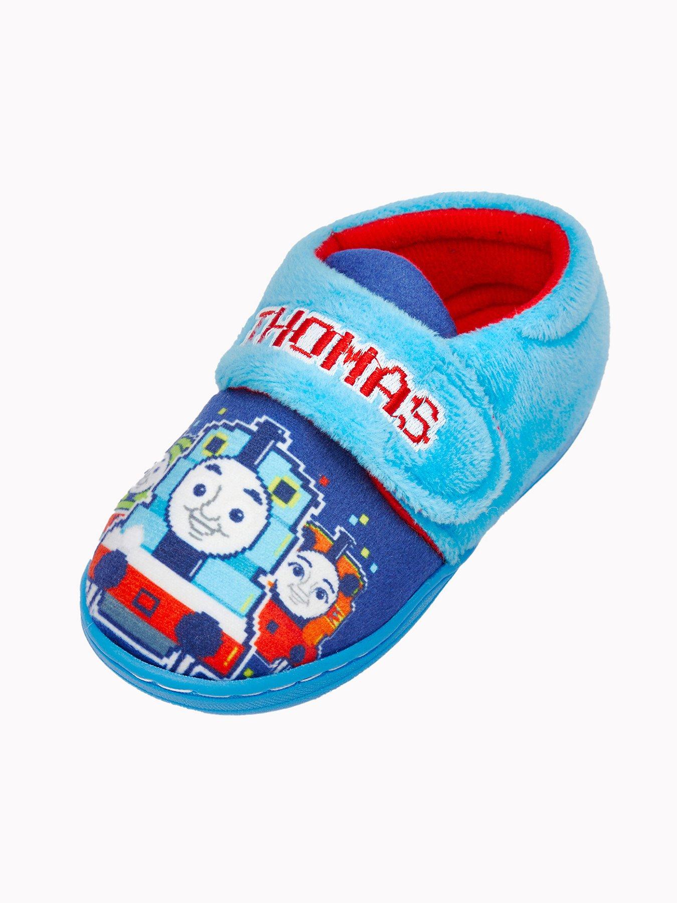 Thomas & Friends Thomas The Tank Engine Velcro Slippers | littlewoods.com