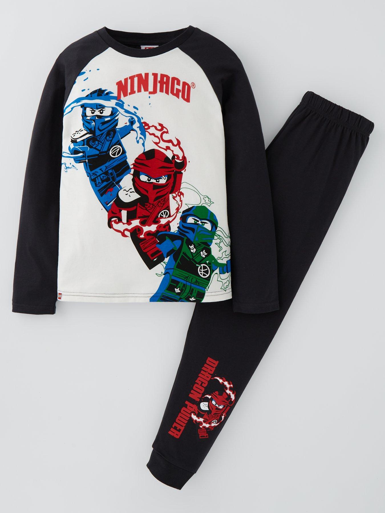 LEGO Ninjago Raglan Long Sleeve Pyjamas - Grey | littlewoods.com