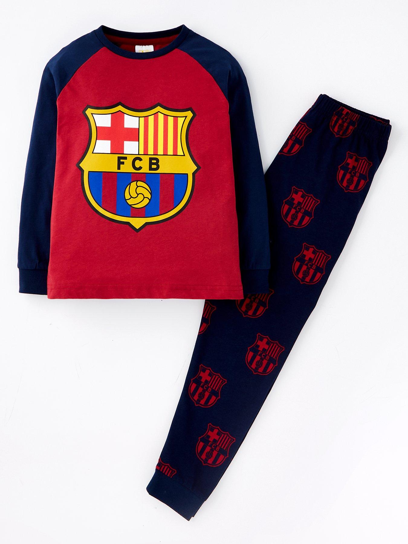 Barcelona FC Football Club Long Sleeve Pyjamas | Littlewoods