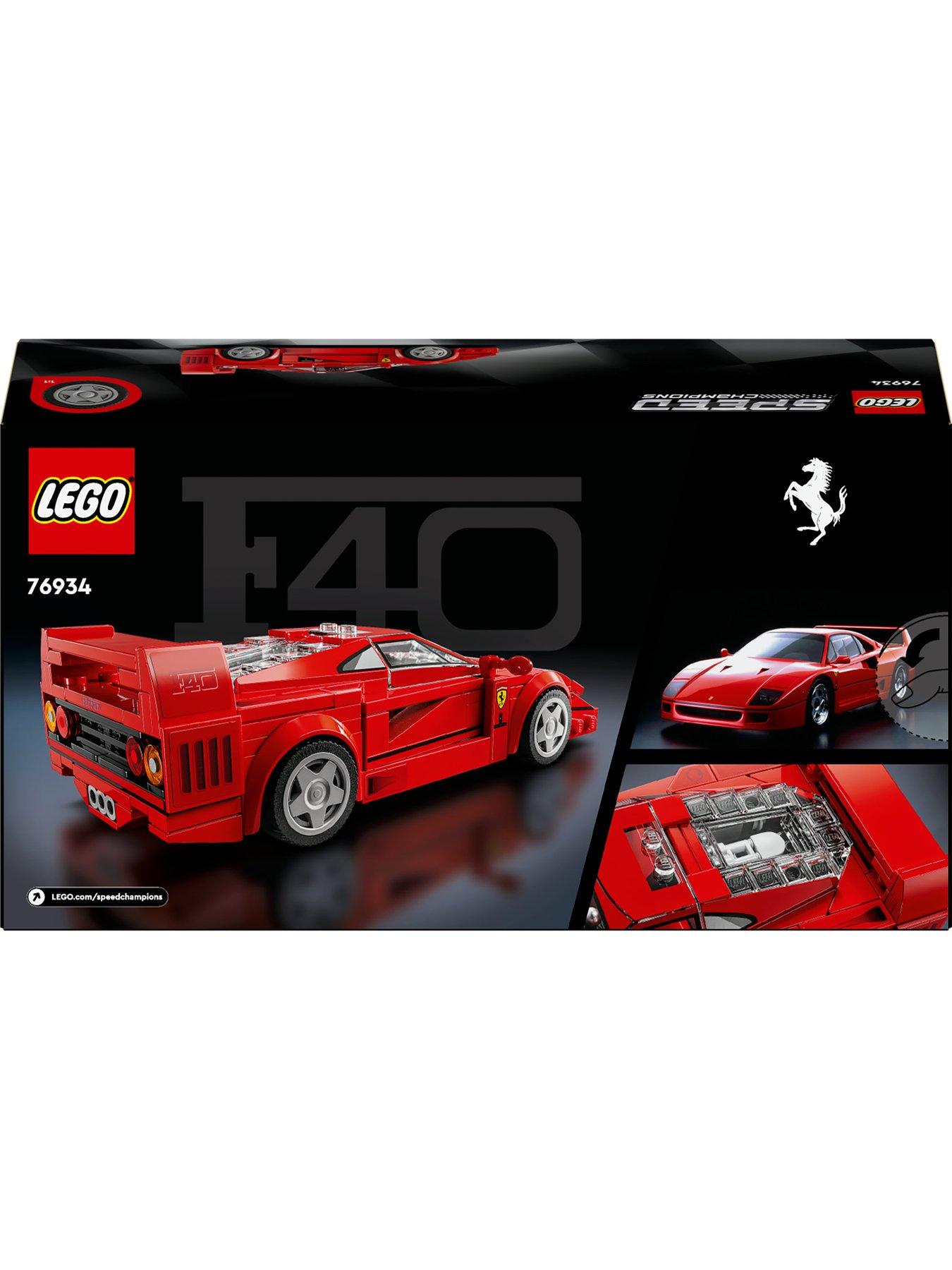 LEGO Speed Champions Ferrari F40 Supercar Toy 76934 | Littlewoods