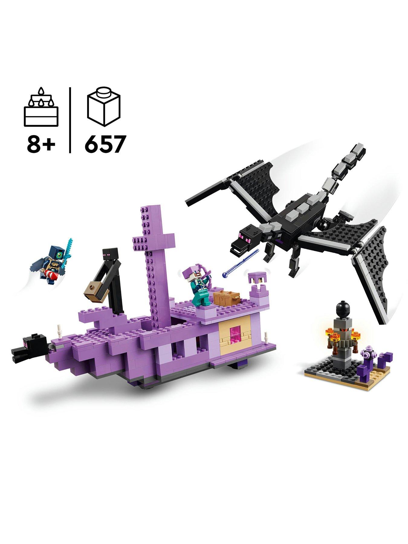 LEGO Minecraft The Ender Dragon and End Ship 21264 | Littlewoods