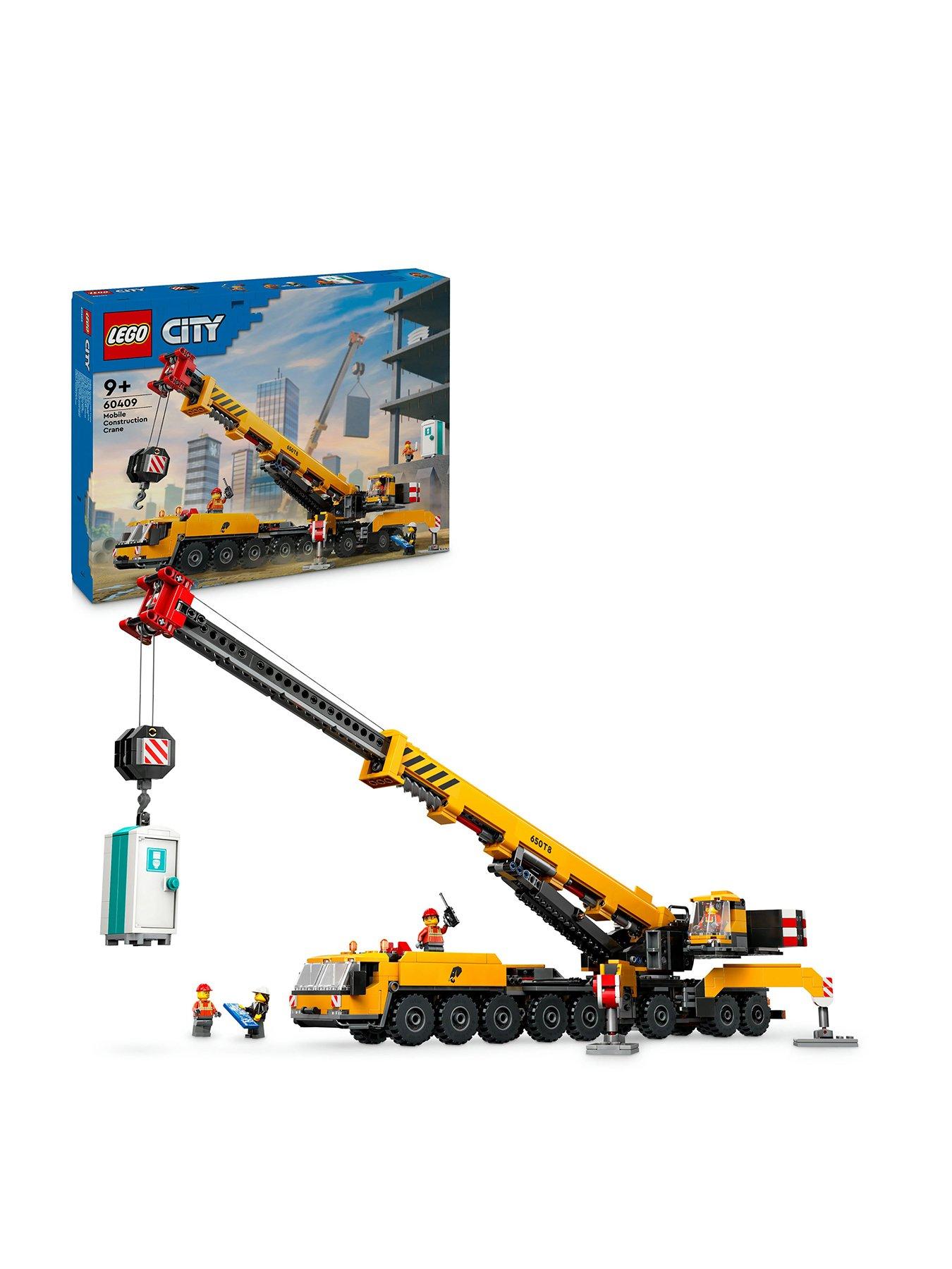 LEGO City Yellow Mobile Construction Crane Toy 60409 | littlewoods.com
