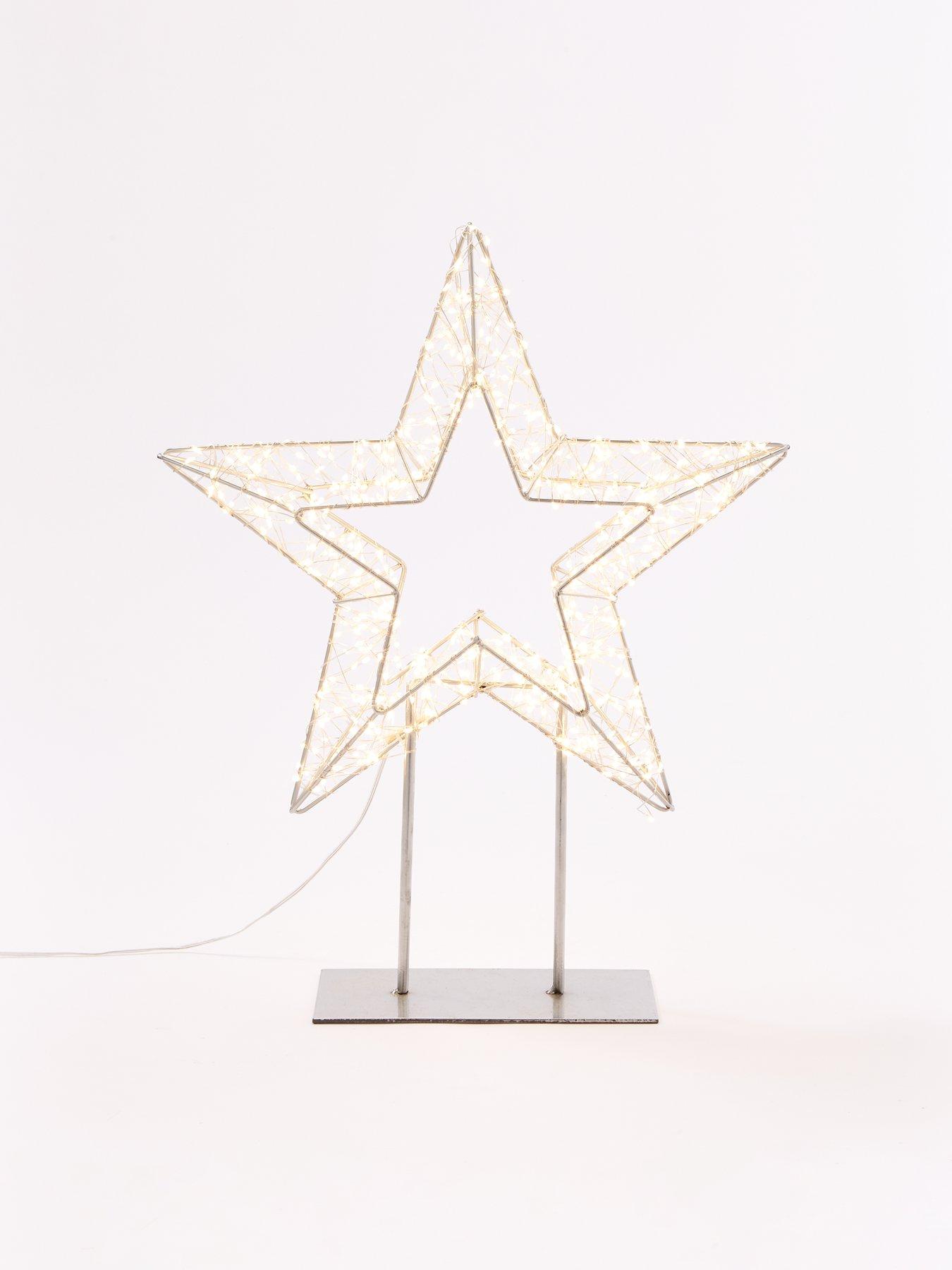 Festive 45 cm Star Room Light On Stand Christmas Decoration | Littlewoods
