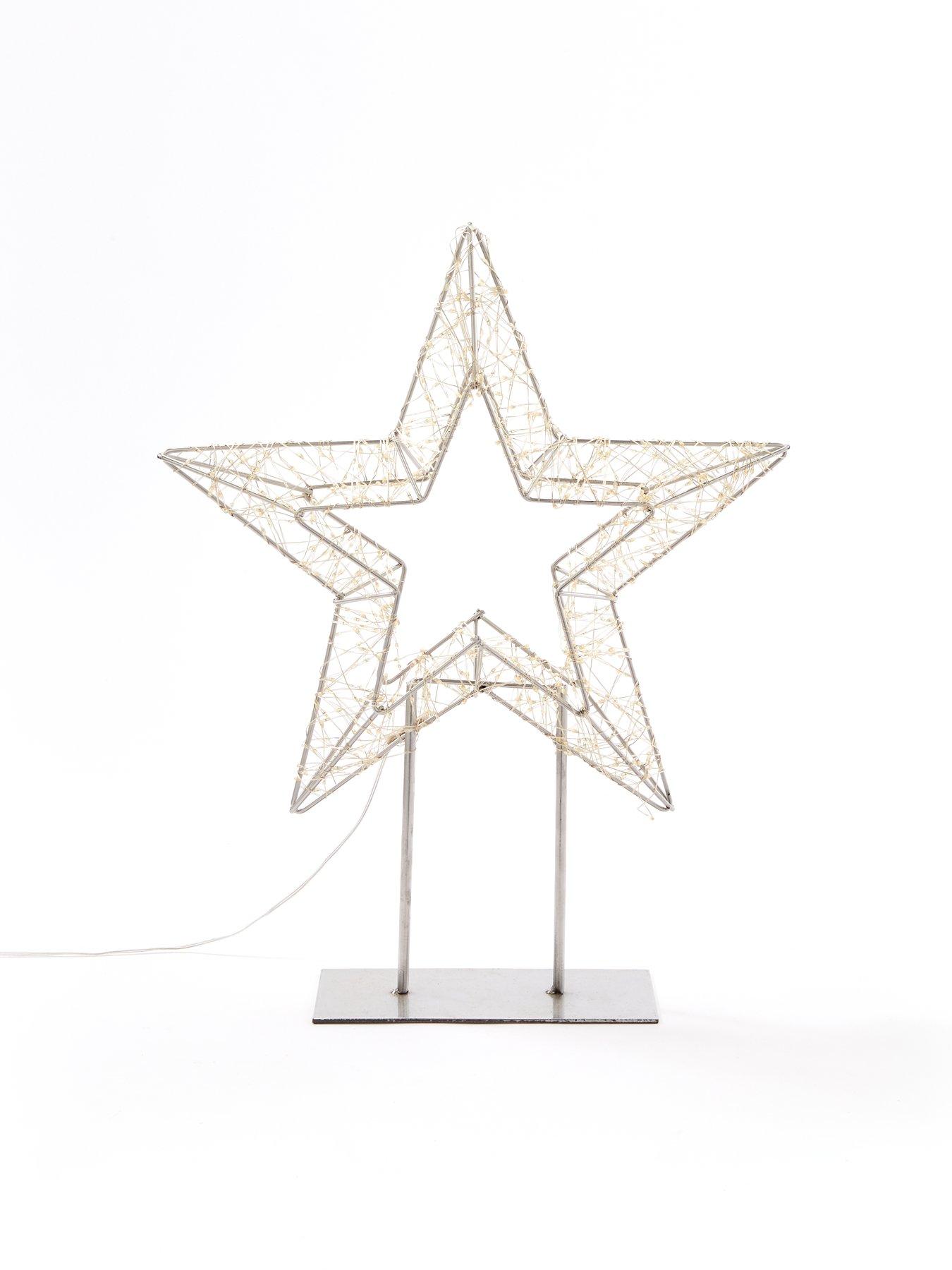 Festive 45 cm Star Room Light On Stand Christmas Decoration | Littlewoods
