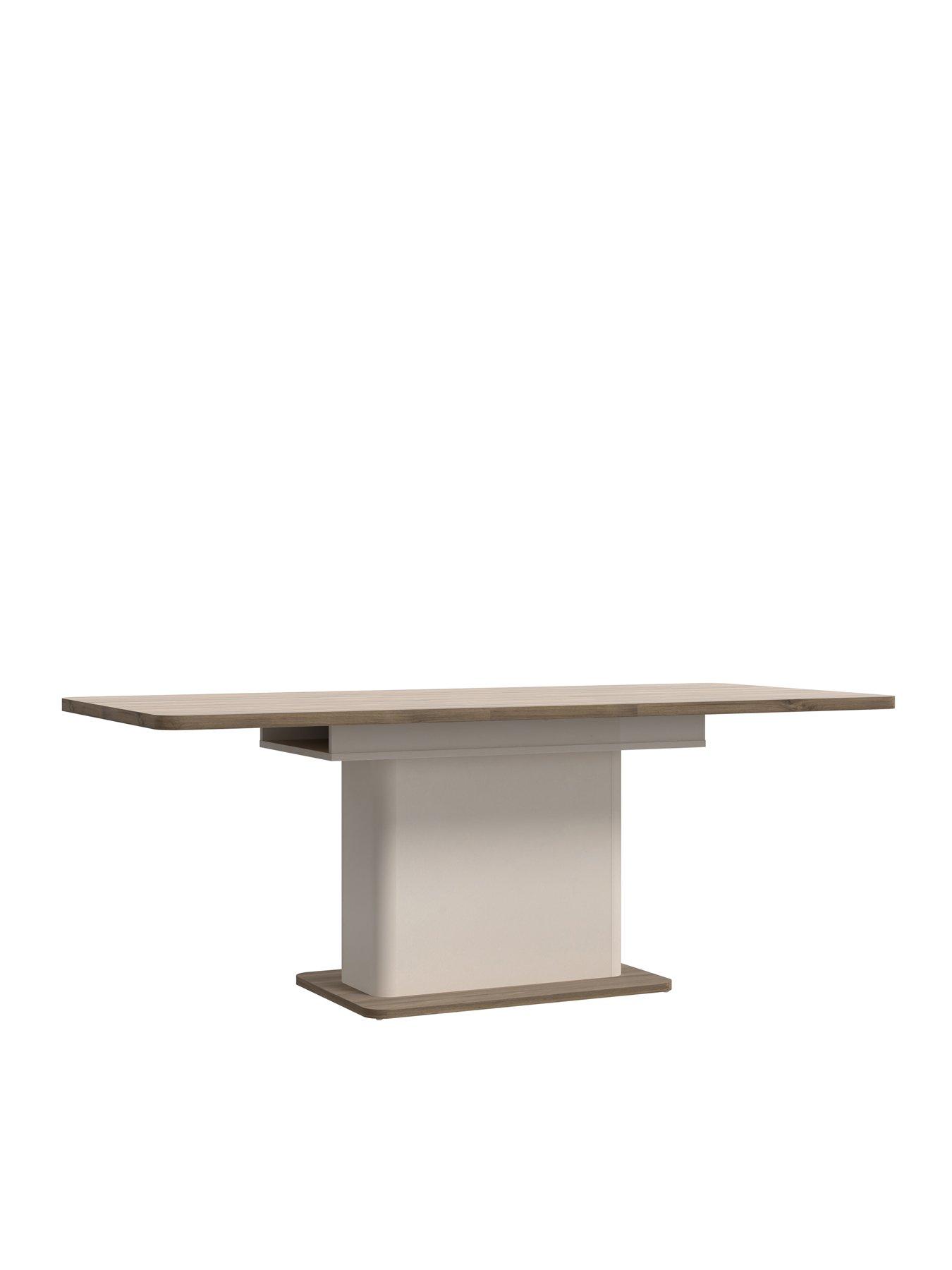 Lacetti 200 cm Extending Dining Table - Cream/Oak | Littlewoods