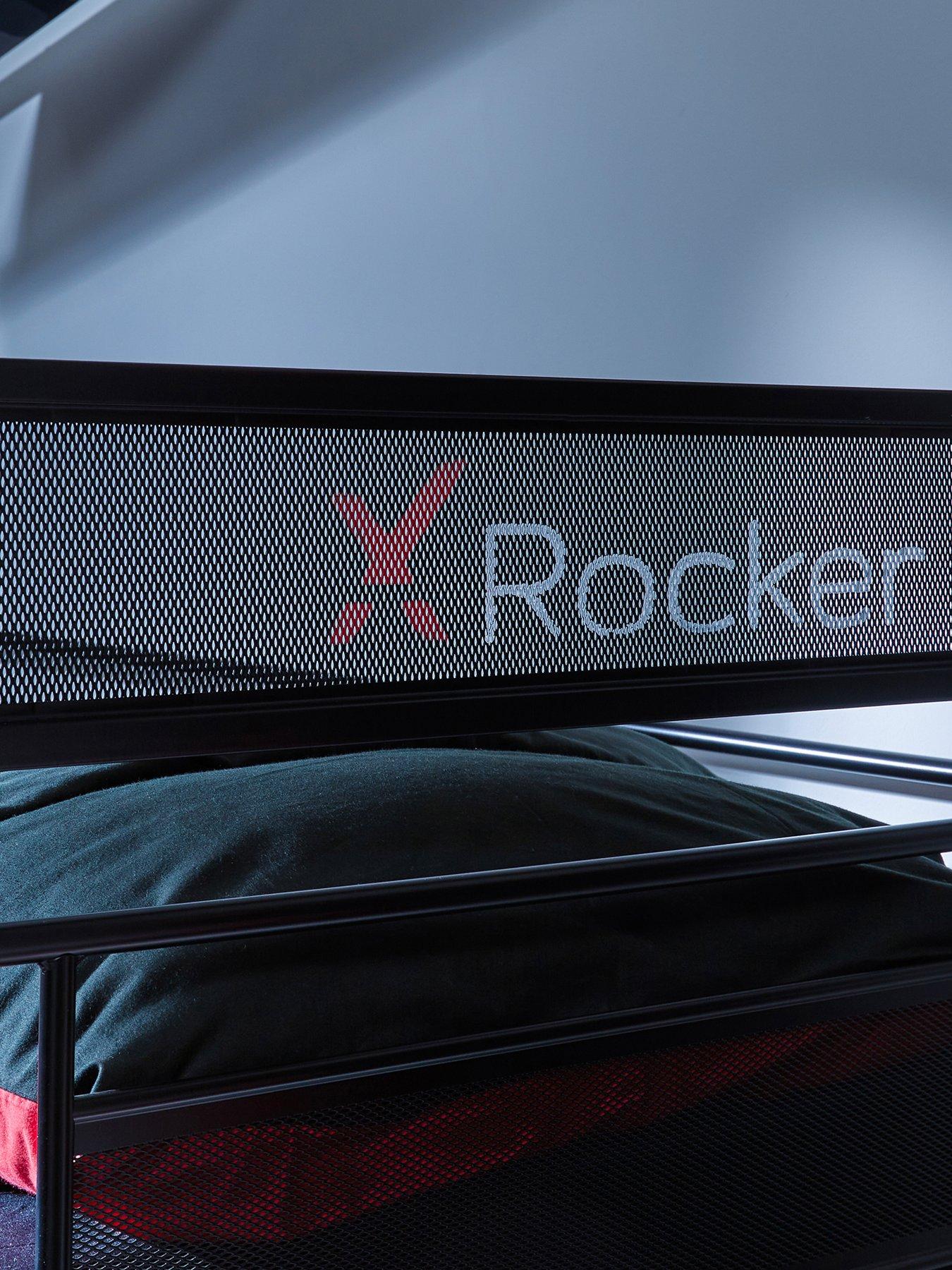 X Rocker Contra Mid-sleeper Reversible Gaming Bunk Bed | Littlewoods