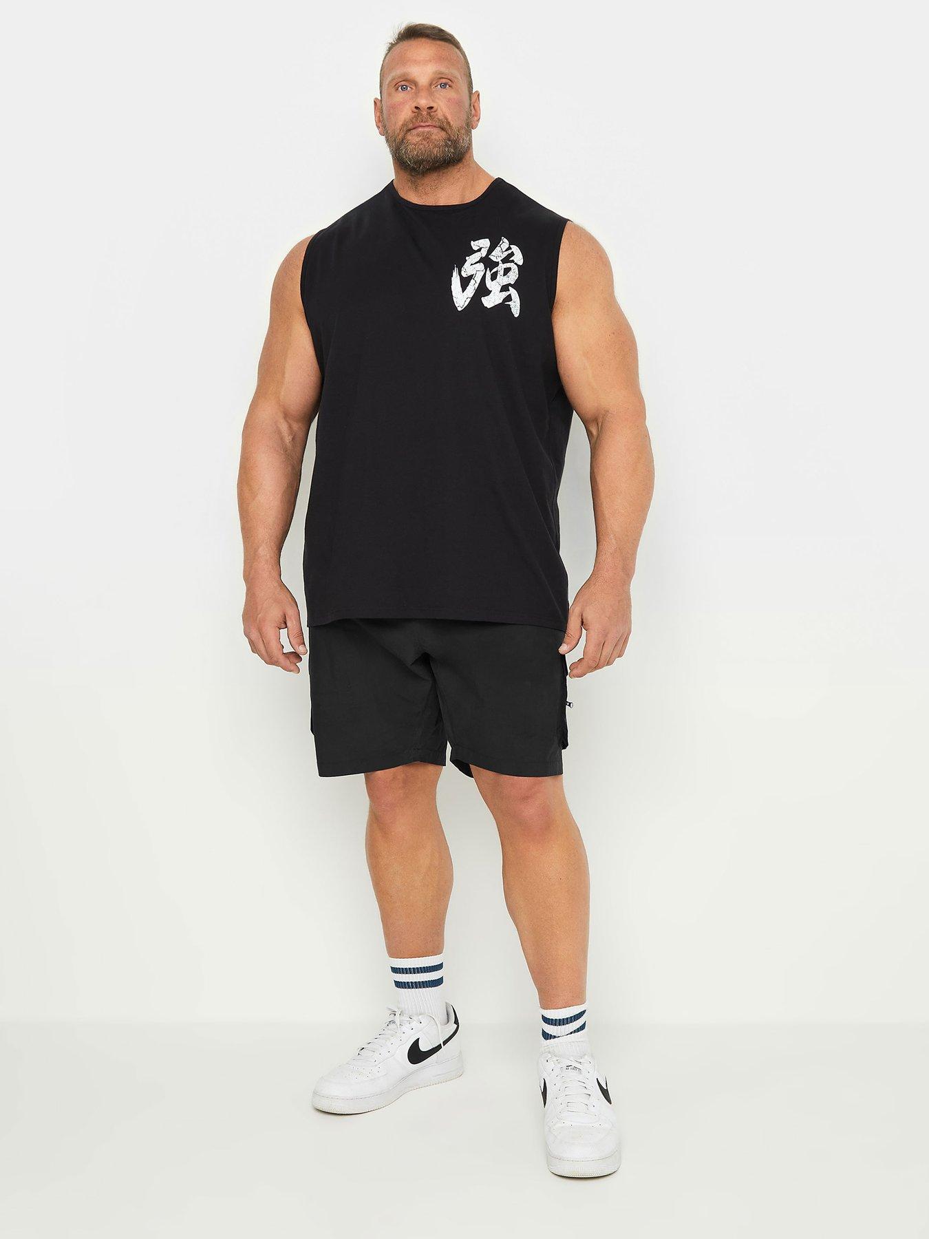 BadRhino Bad Rhino Crinkle Nylon Cargo Shorts - Black | Littlewoods