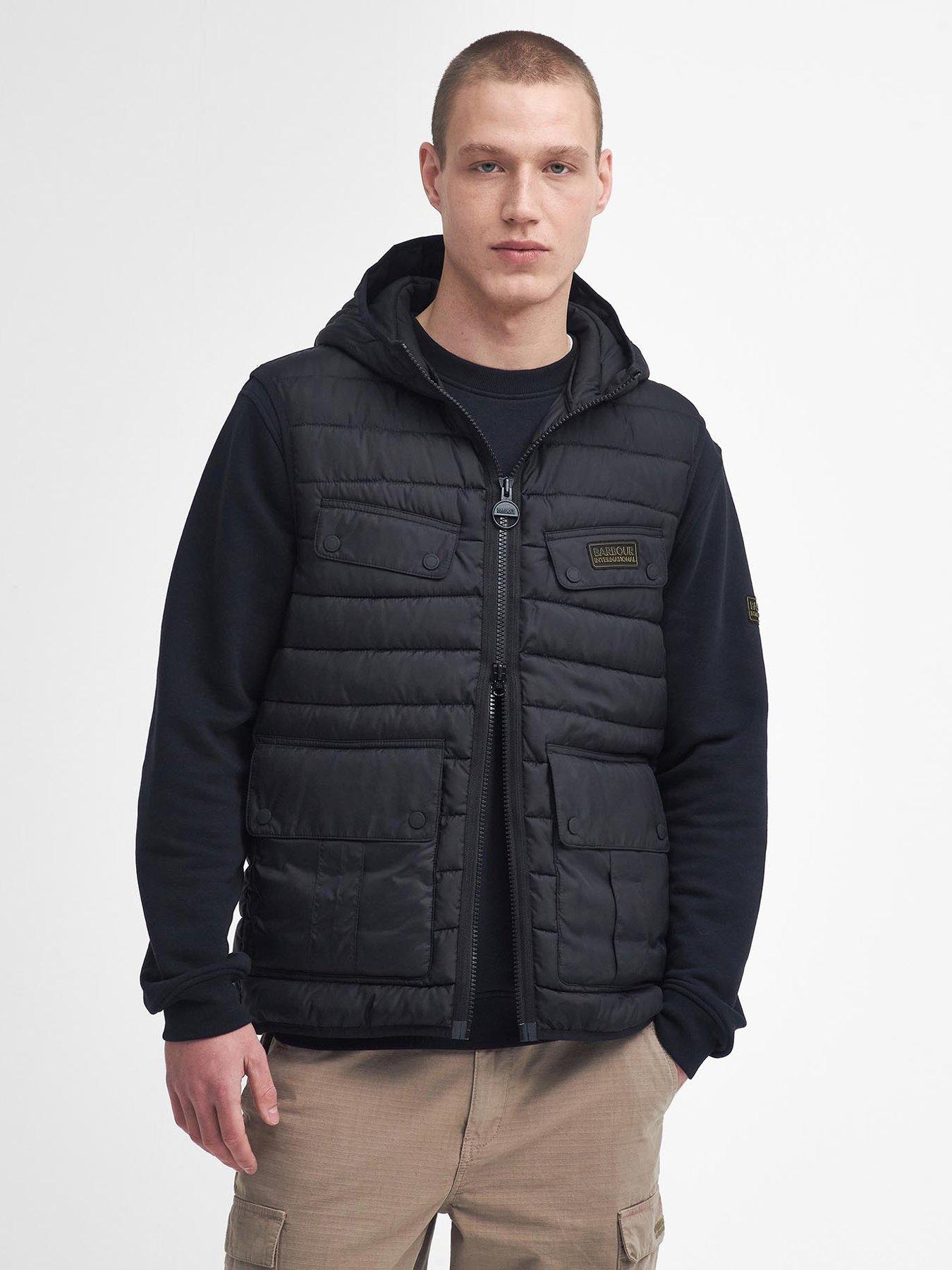 Barbour International Molden Hooded Padded Gilet - Black | Littlewoods