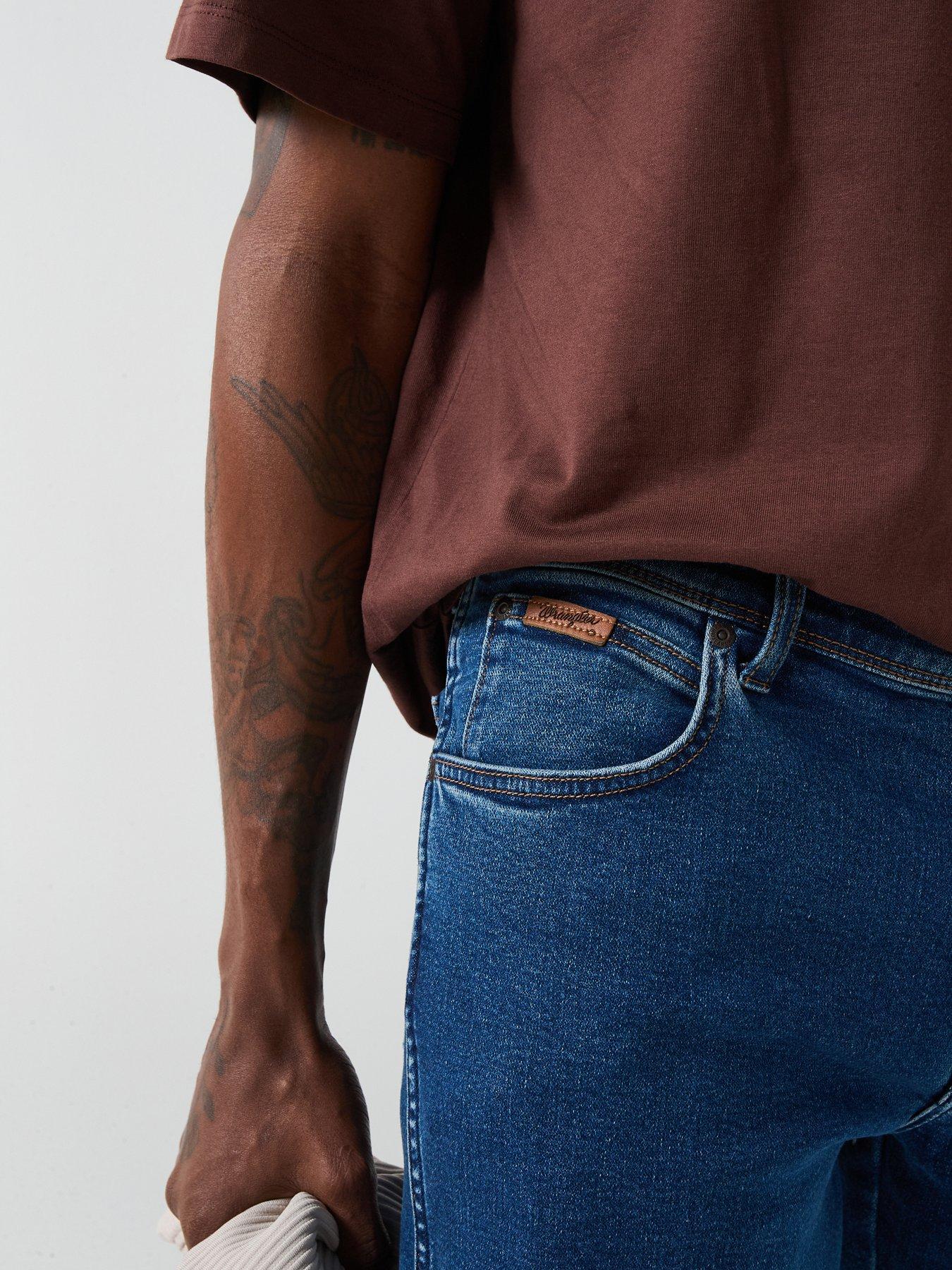 Wrangler Texas Straight Fit Jeans - Dark Blue | Littlewoods