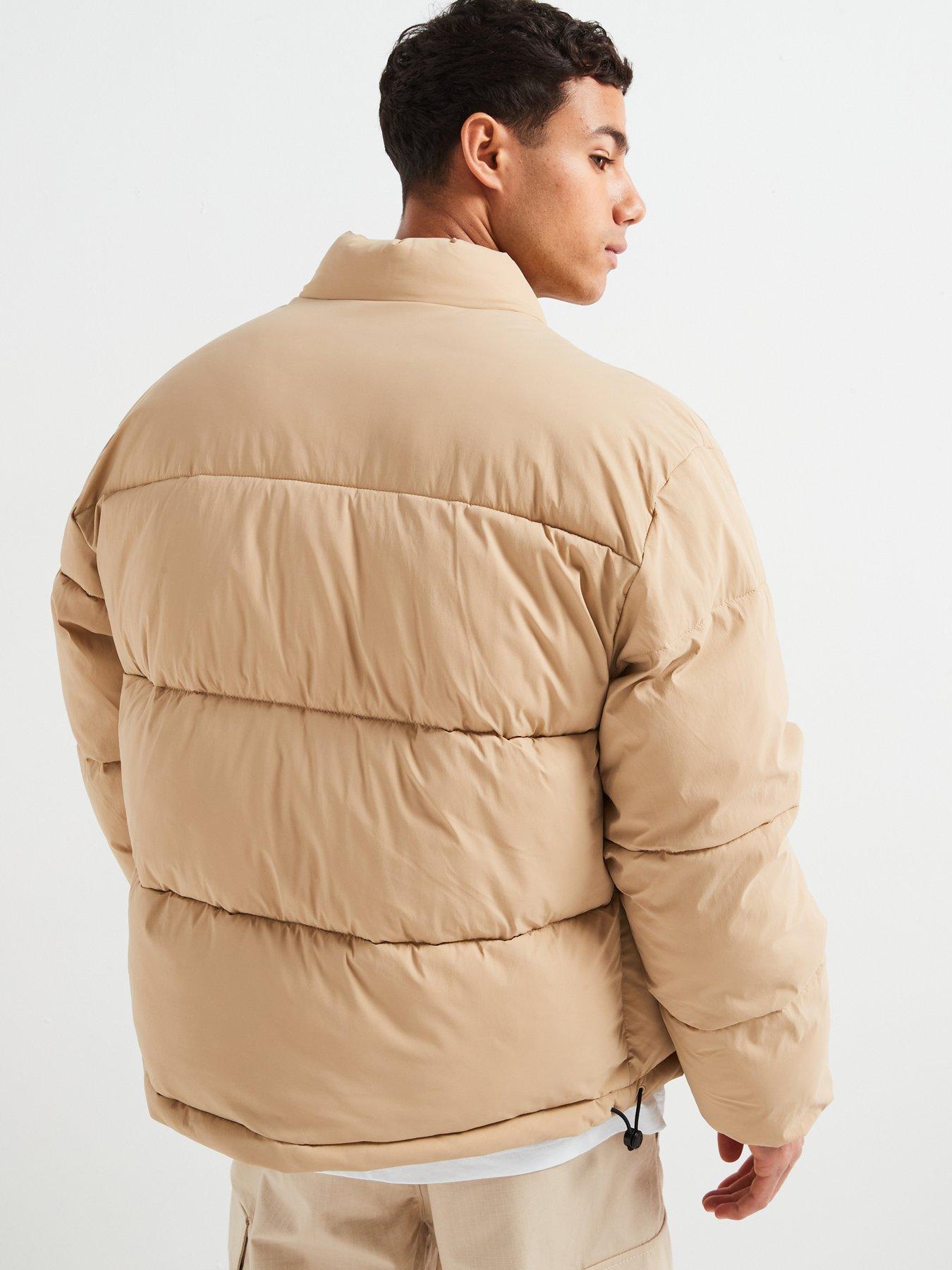 HUGO Blue Braden2441 Smiley Quilted Boxy Bomber Jacket - Dark Beige ...