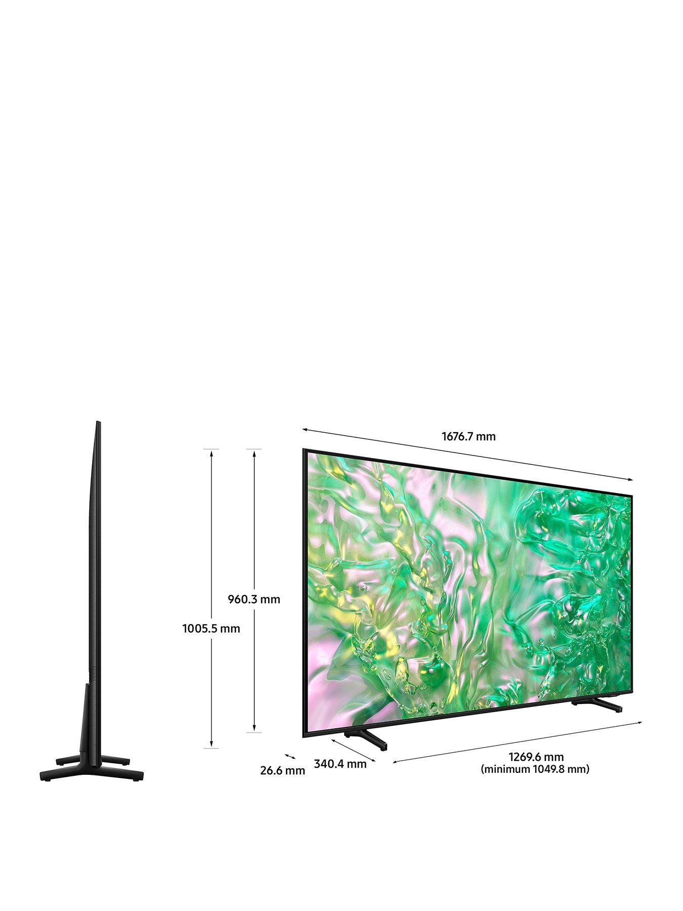 Samsung DU8000, 75 inch, Crystal UHD, Airslim, 4K Smart TV ...