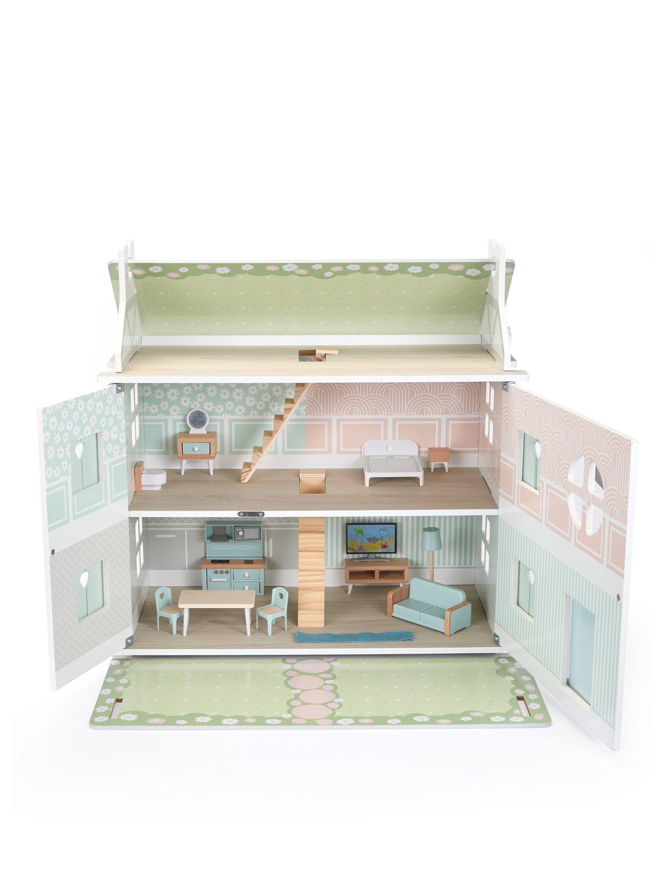 Acorn Wooden Dollhouse with Furniture | Littlewoods